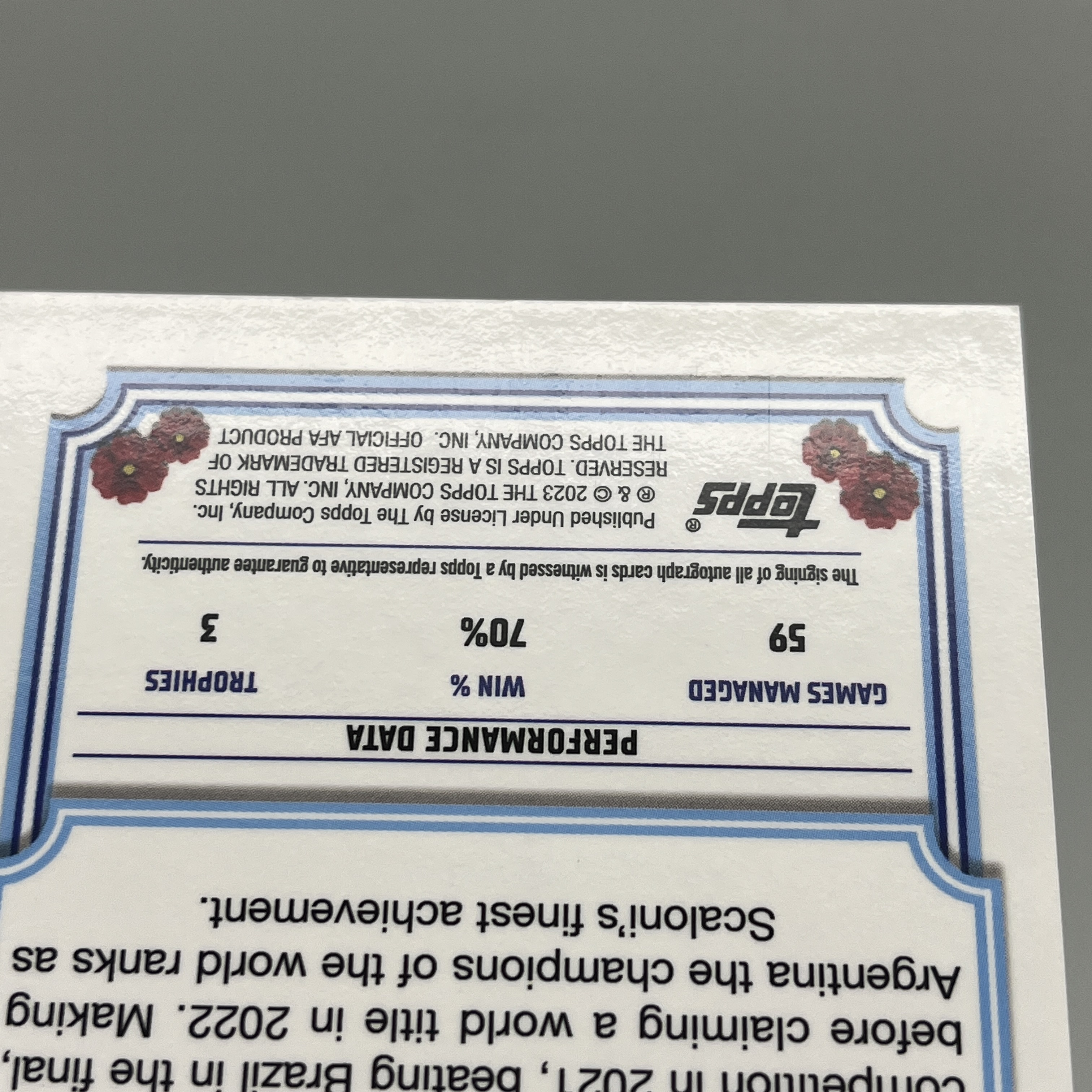【越秀山拍卖行】2022-23 Topps Argentina Fileteado 阿根廷菲勒特队盒 Lionel Scaloni 阿根廷 斯 ...
