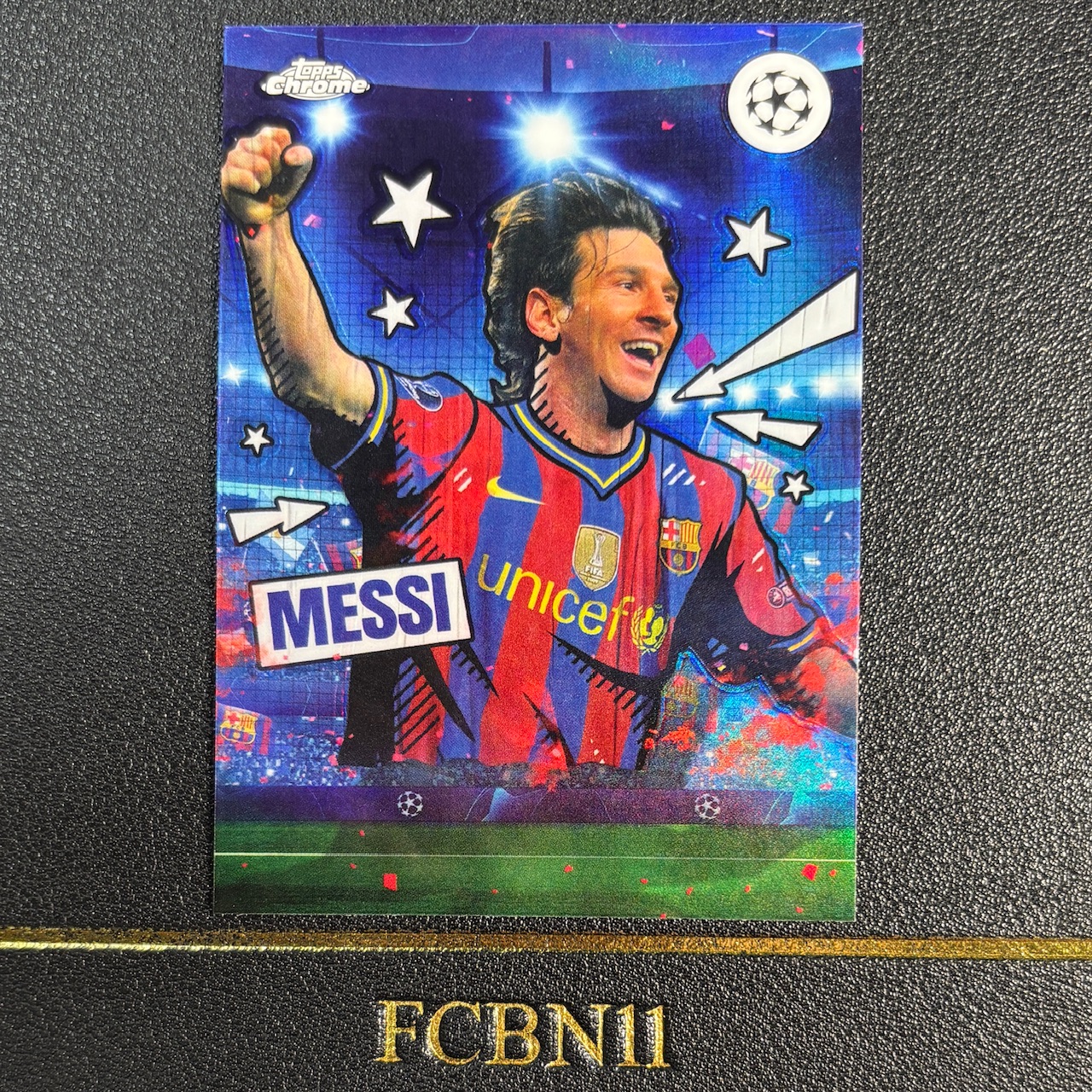 【FCB拍卖】2023-24 TOPPS CHROME LIONEL MESSI 梅西 tifo特卡 大比例 SP 巴萨 巴塞罗那 巴黎 ...