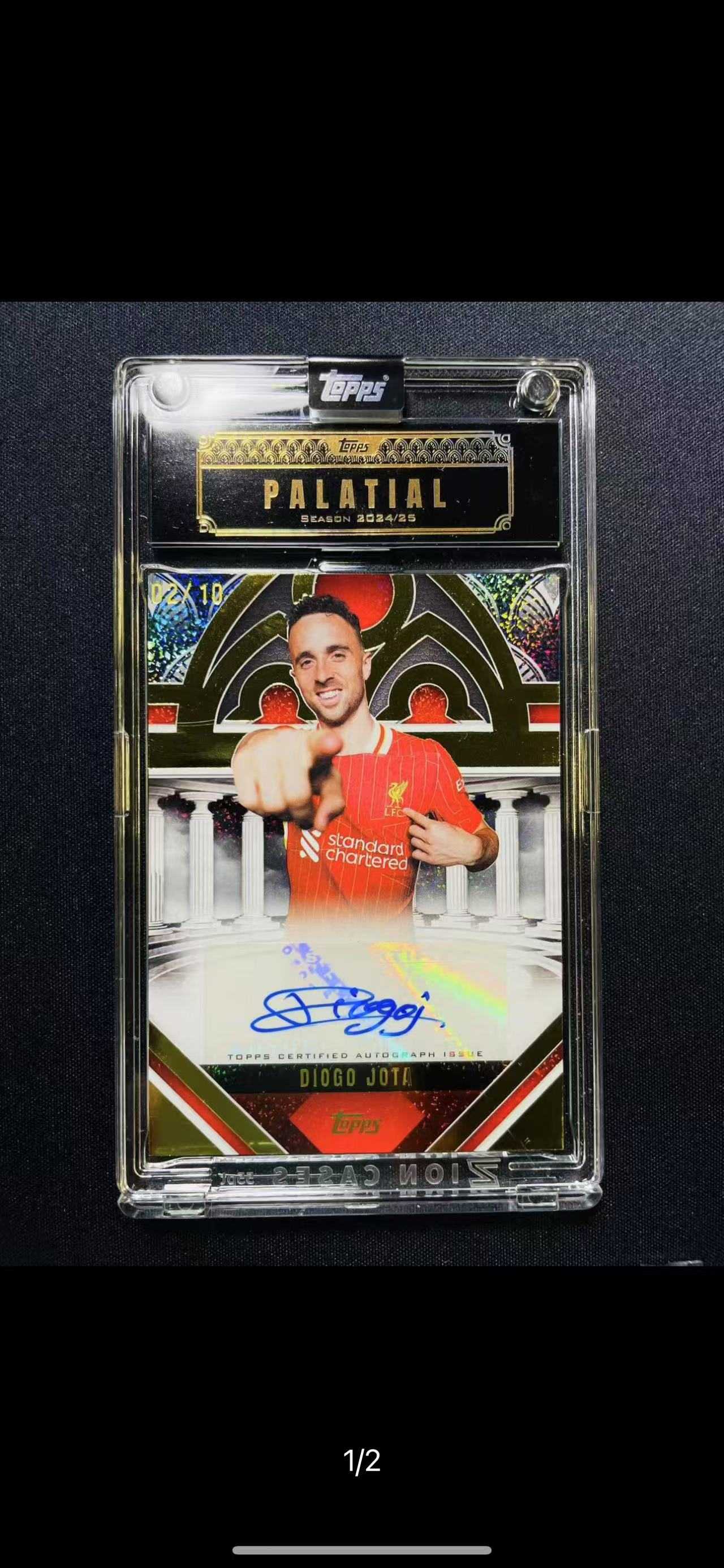 2024-25 Topps Palatial Diogo Jota 利物浦高端队盒 Diogo Jota 若塔 10编 宫殿姿态签字 高端系列 ...