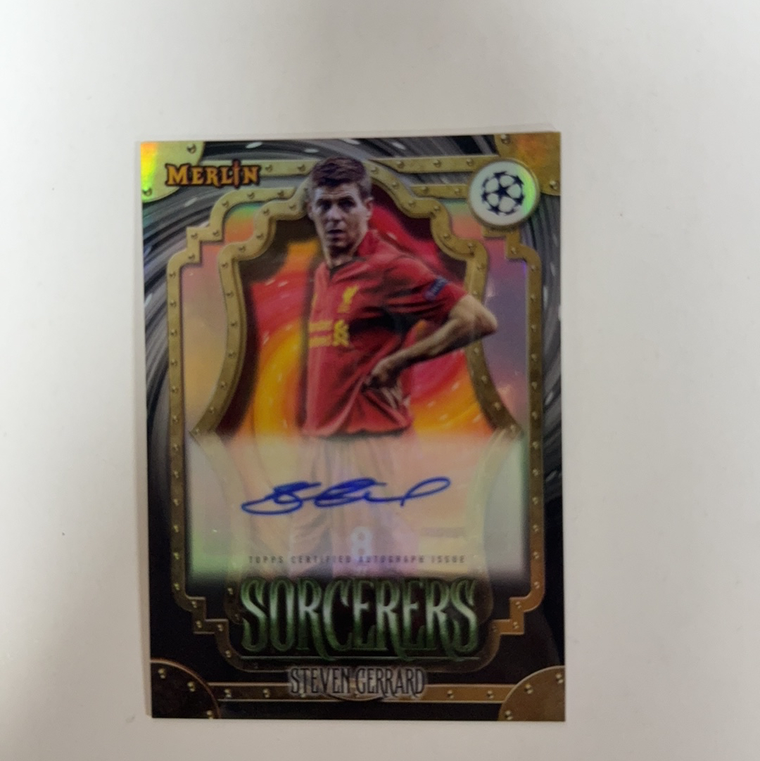 2024 Topps Topps Merlin Steven Gerrard 欧冠 梅林 利物浦 杰拉德 签字 炼金术士签 卡品如图 投资理财 ...