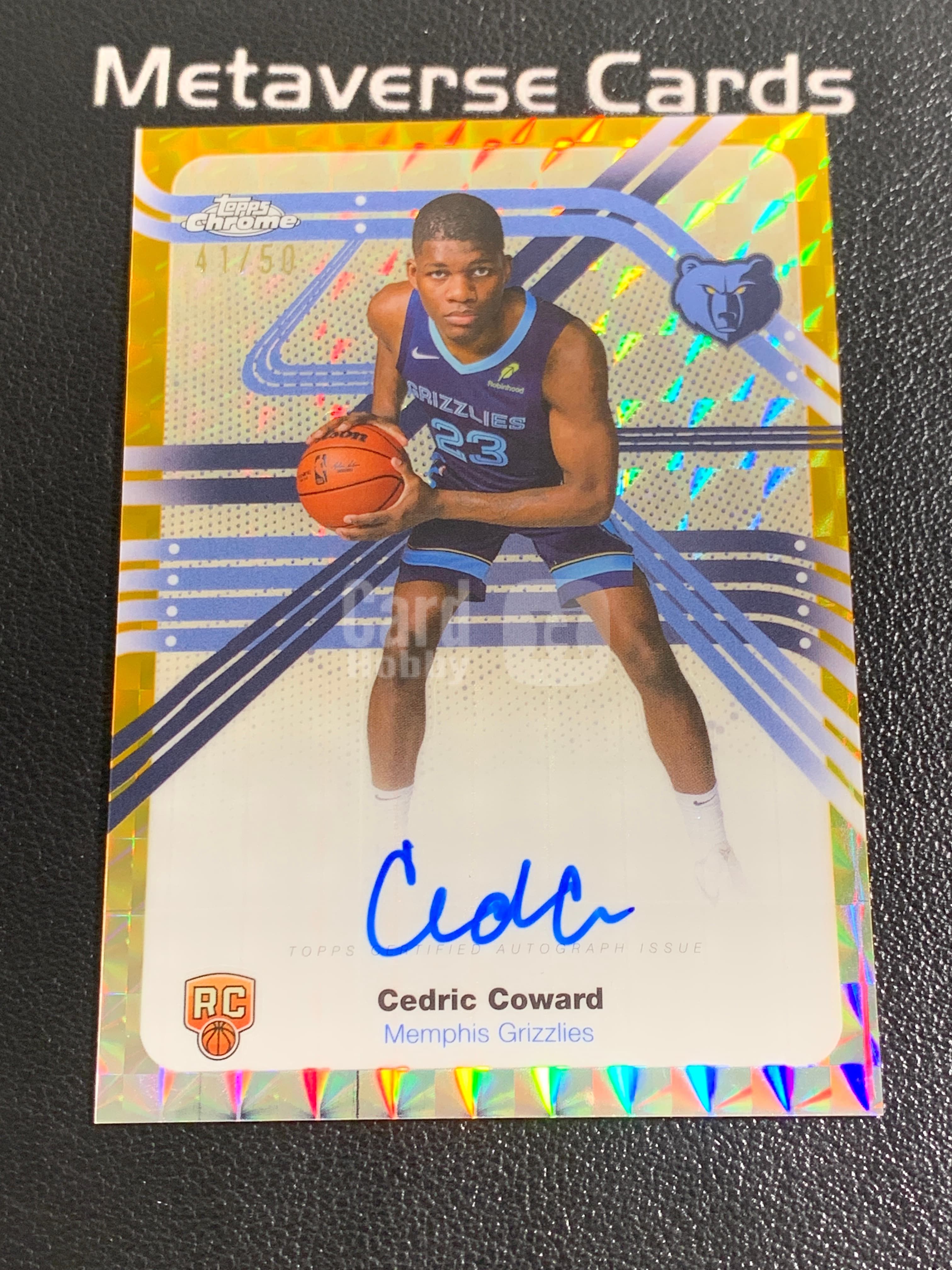 【元宇宙拍卖】拾柒020：2025-26 Topps Chrome Cedric Coward 灰熊 塞德里克 考沃德 新秀RC Next ...