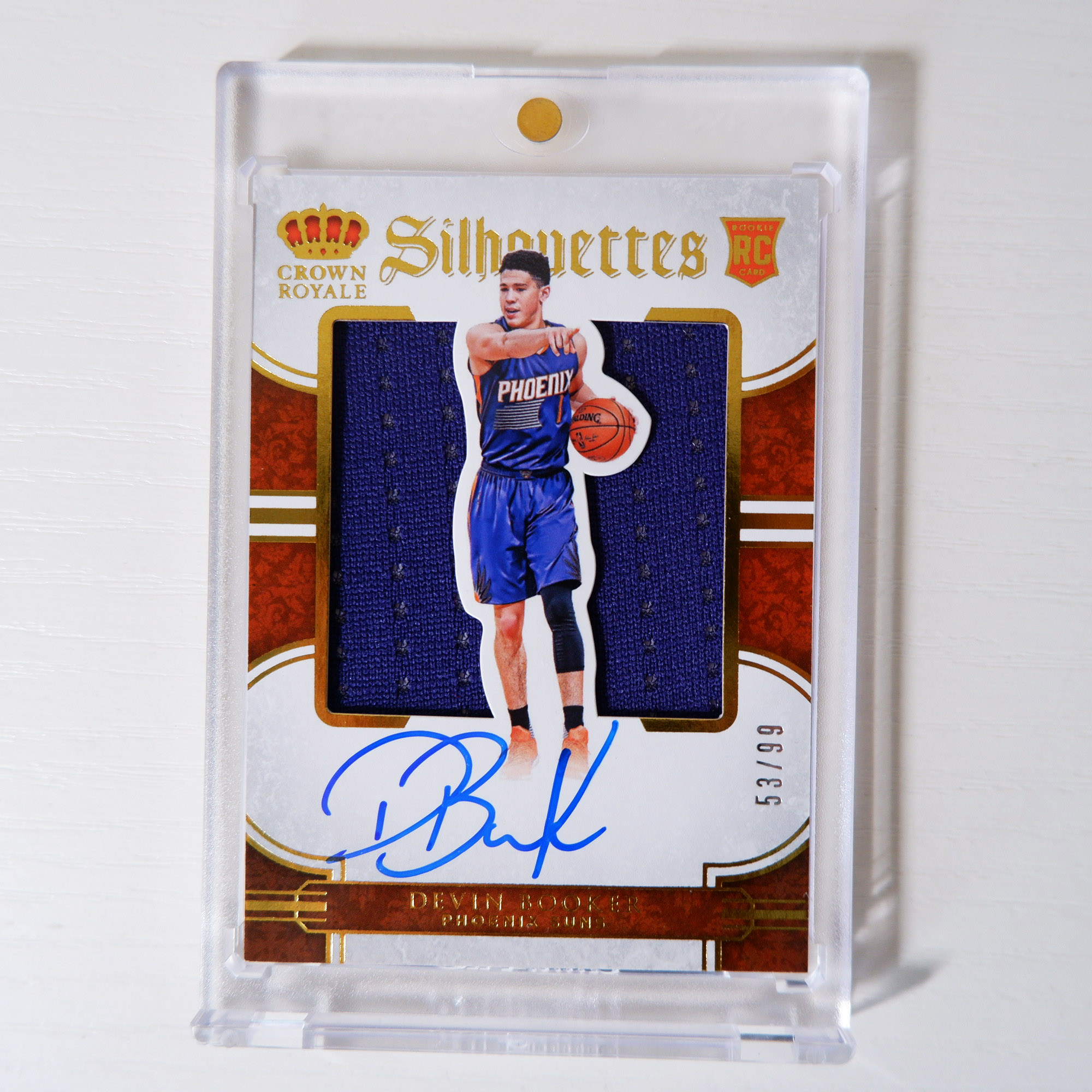 2015-16 Panini Preferred Devin Booker RC 【小町拍卖】小书 皇冠 德文 布克 太阳 新秀 99编 剪影 ...