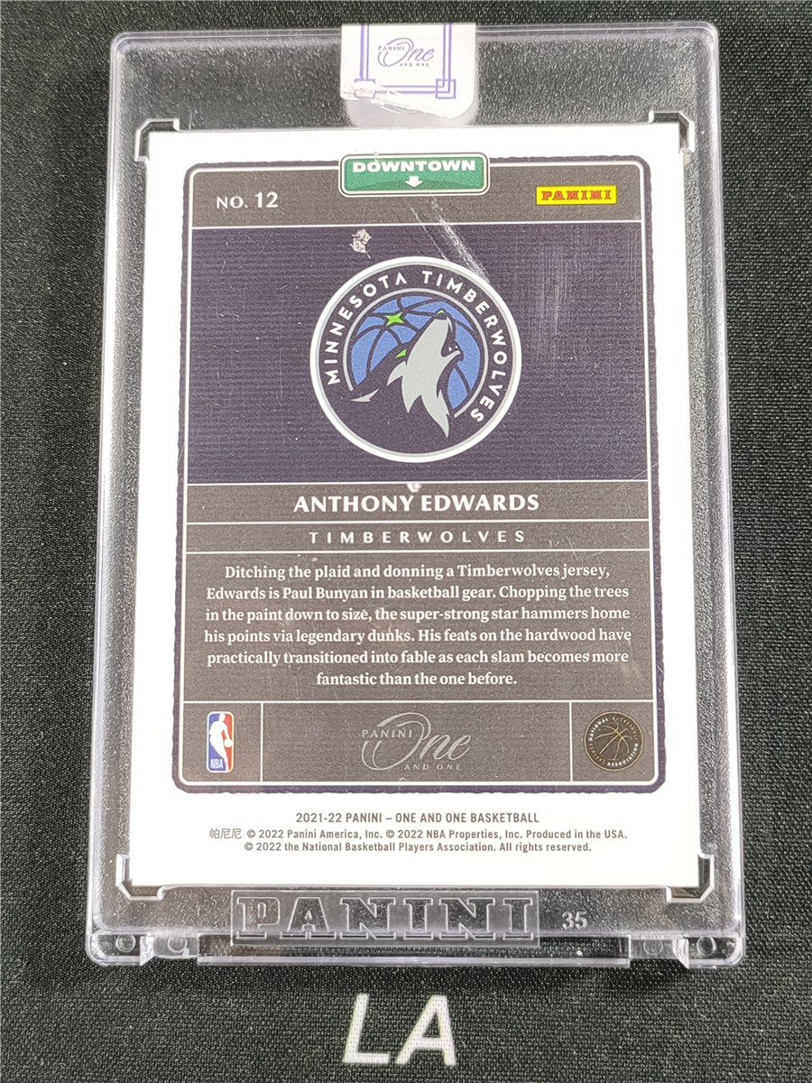 【LA拍卖精品】2021-22 Panini One and One Anthony Edwards 森林狼 安东尼 爱德华兹 华子 ...