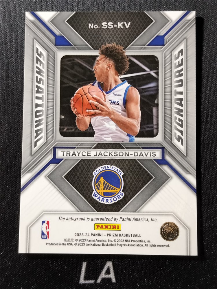 【LA拍卖】23-24 Panini Prizm Trayce Jackson-Davis 新秀RC 特雷斯 杰克逊 戴维斯 勇士队 ...