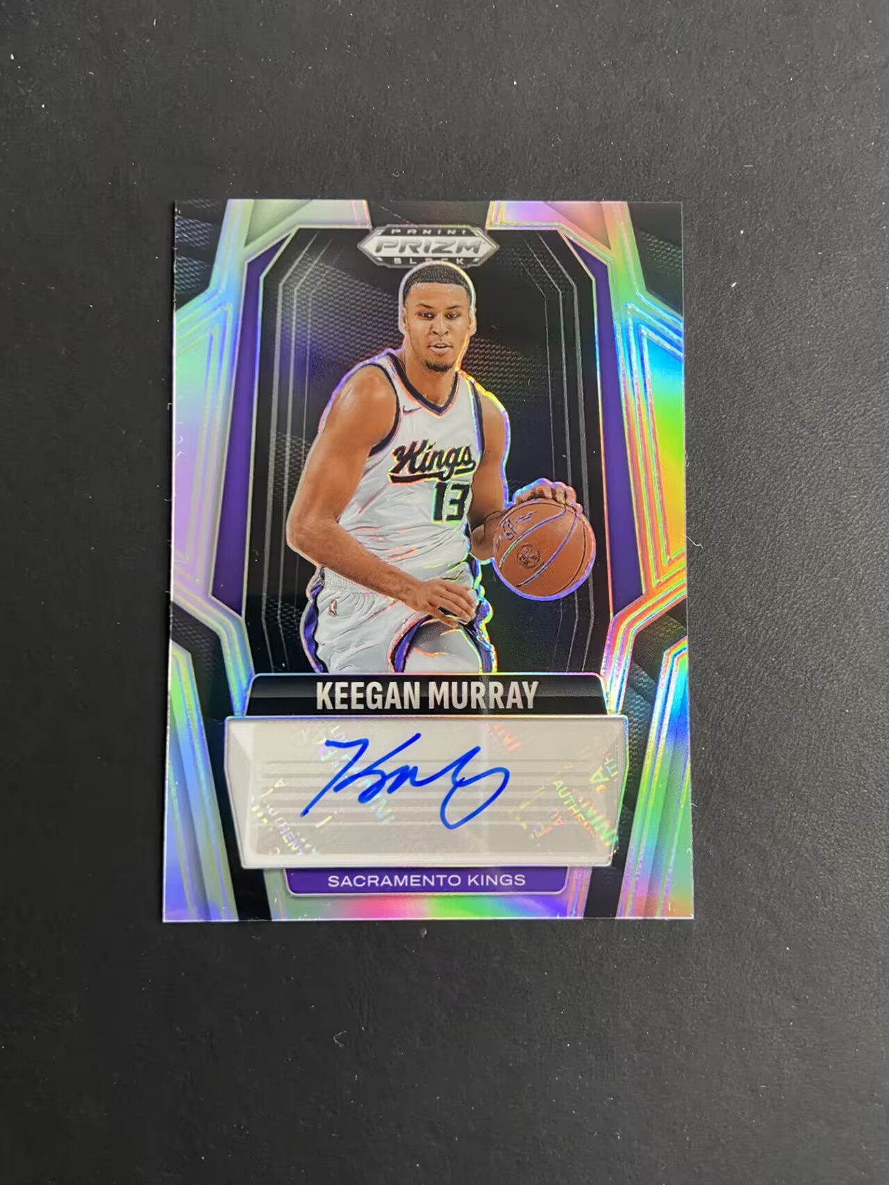 2024-25 Panini prizm black Keegan Murray 【肥猫代卖】U20C 国王 基根 穆雷 默里 签字 银折 ...