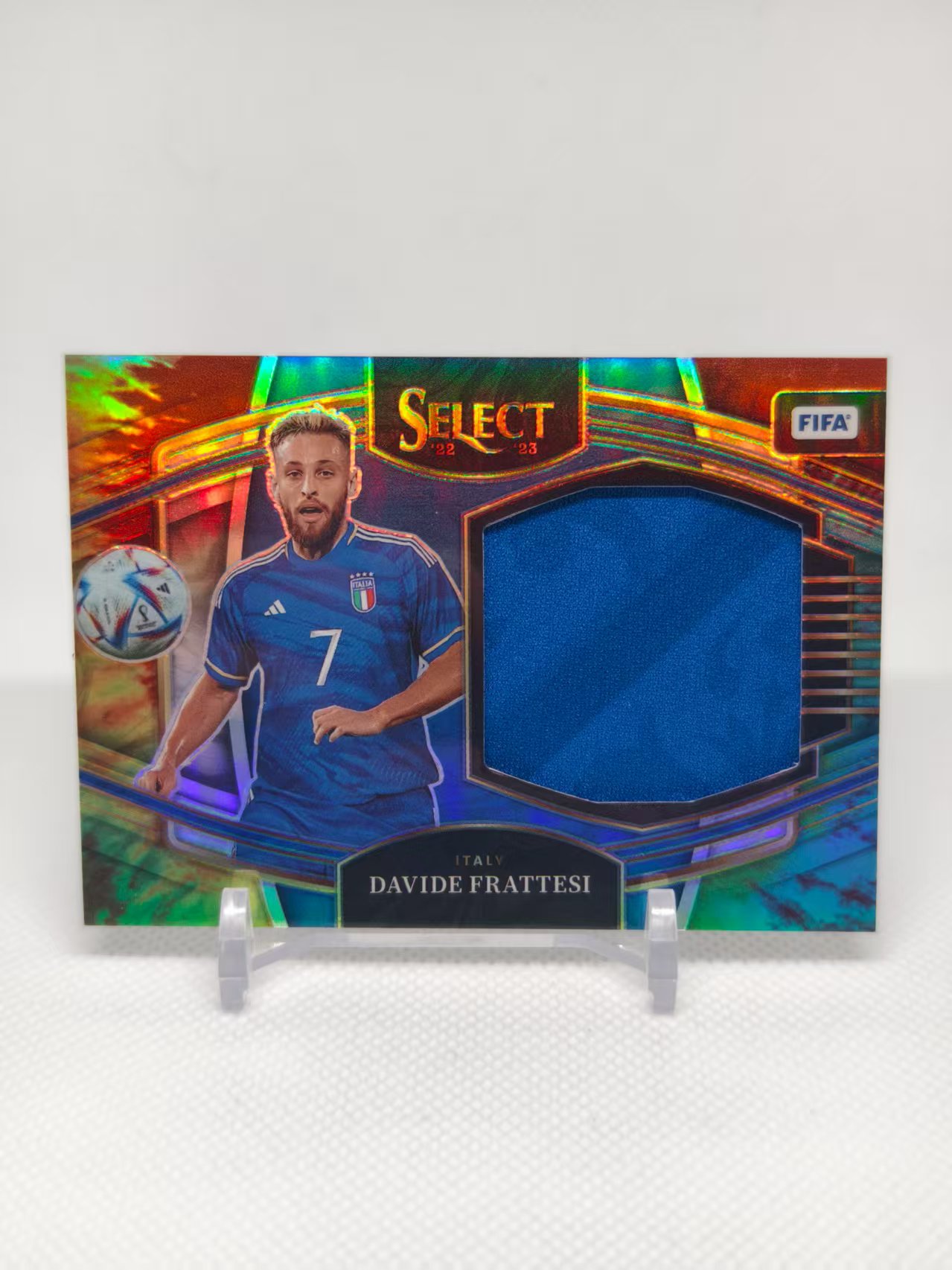 【PACK拍卖】22-23 Panini Select FIFA Davide Frattesi 弗拉泰西 意大利 球衣 物料 切割 大窗 ...