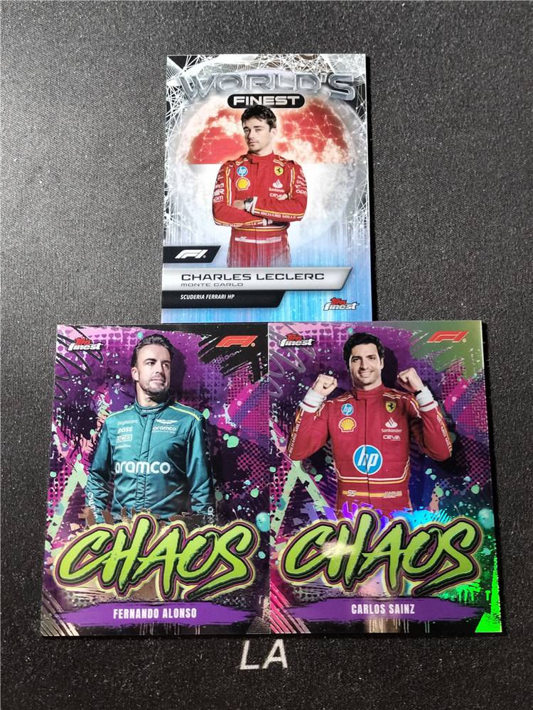 【LA拍卖】2024 Topps Finest F1 方程式赛车 夏尔 勒克莱尔 费尔南多 阿隆索 卡洛斯 赛恩斯 World's ...