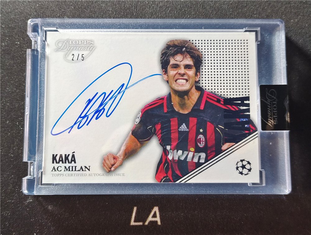 【LA拍卖精品】2023 Topps Dynasty Kaka 王朝欧冠 意甲 AC米兰 圣西罗王子 卡卡 签字卡签 限量5编 2/5 原封砖 ...