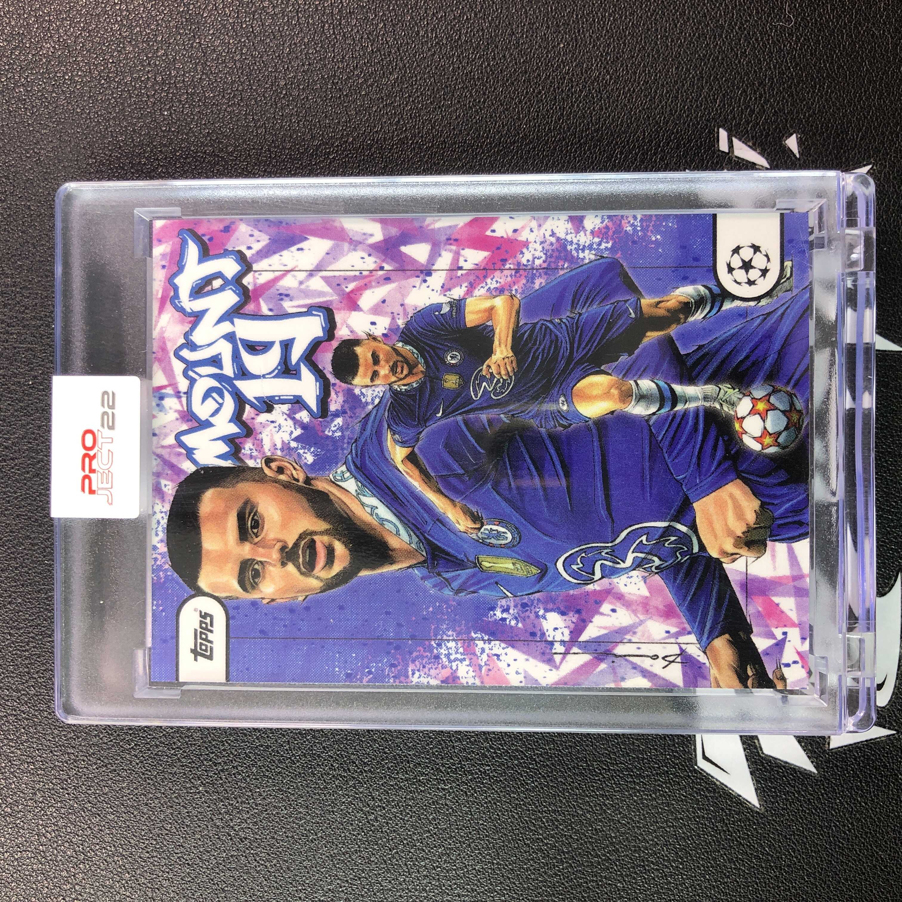 【怒射拍卖 接代卖】拔脚空空A2 2022 topps project 22艺术家联名油画 Mason Mount 芒特 切尔西 欧冠 原封砖 ...