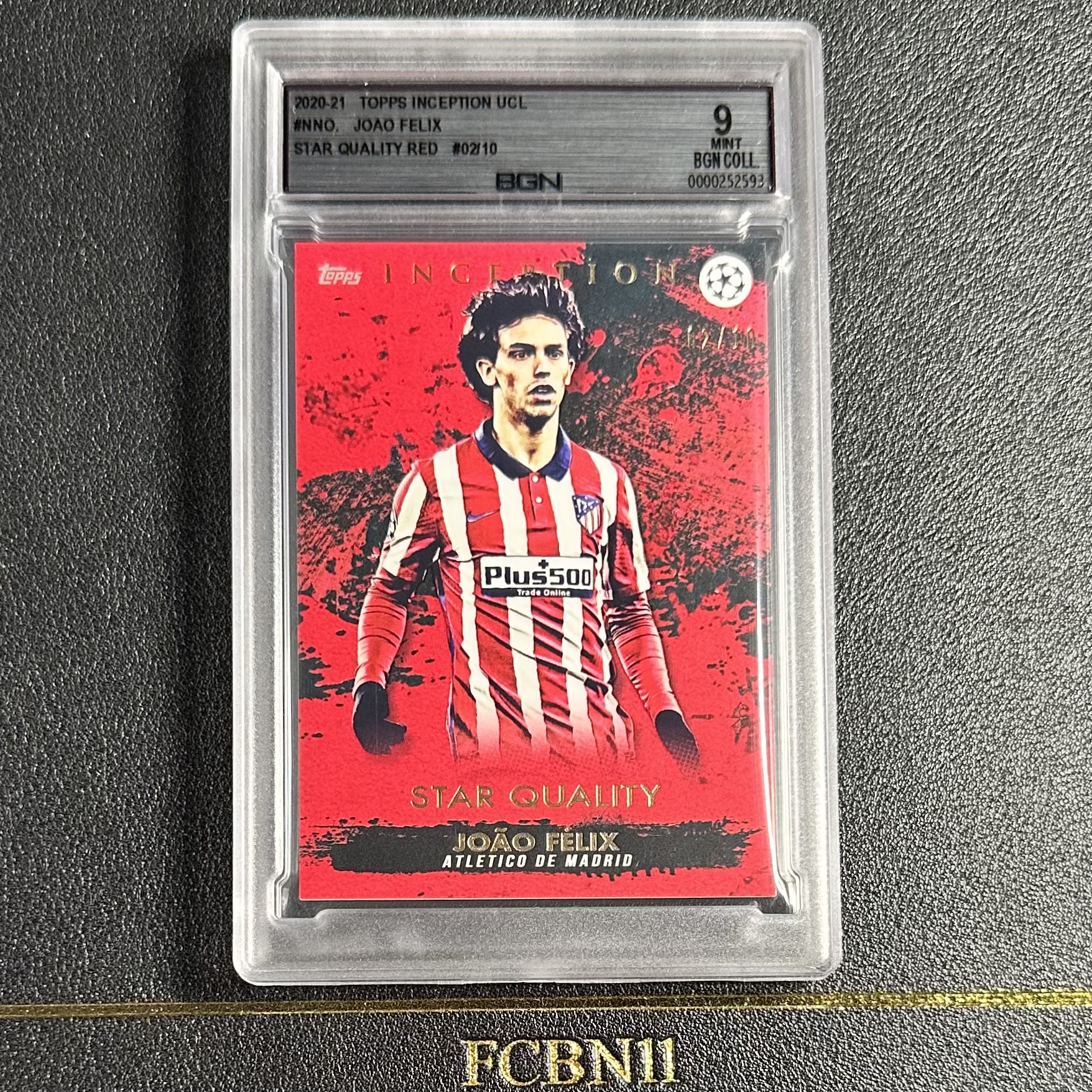 【FCB拍卖】2020-21 TOPPS INCEPTION JOAO FELIX 若昂 菲利克斯 10编 2/10 红折 马竞 马德里竞技 ...