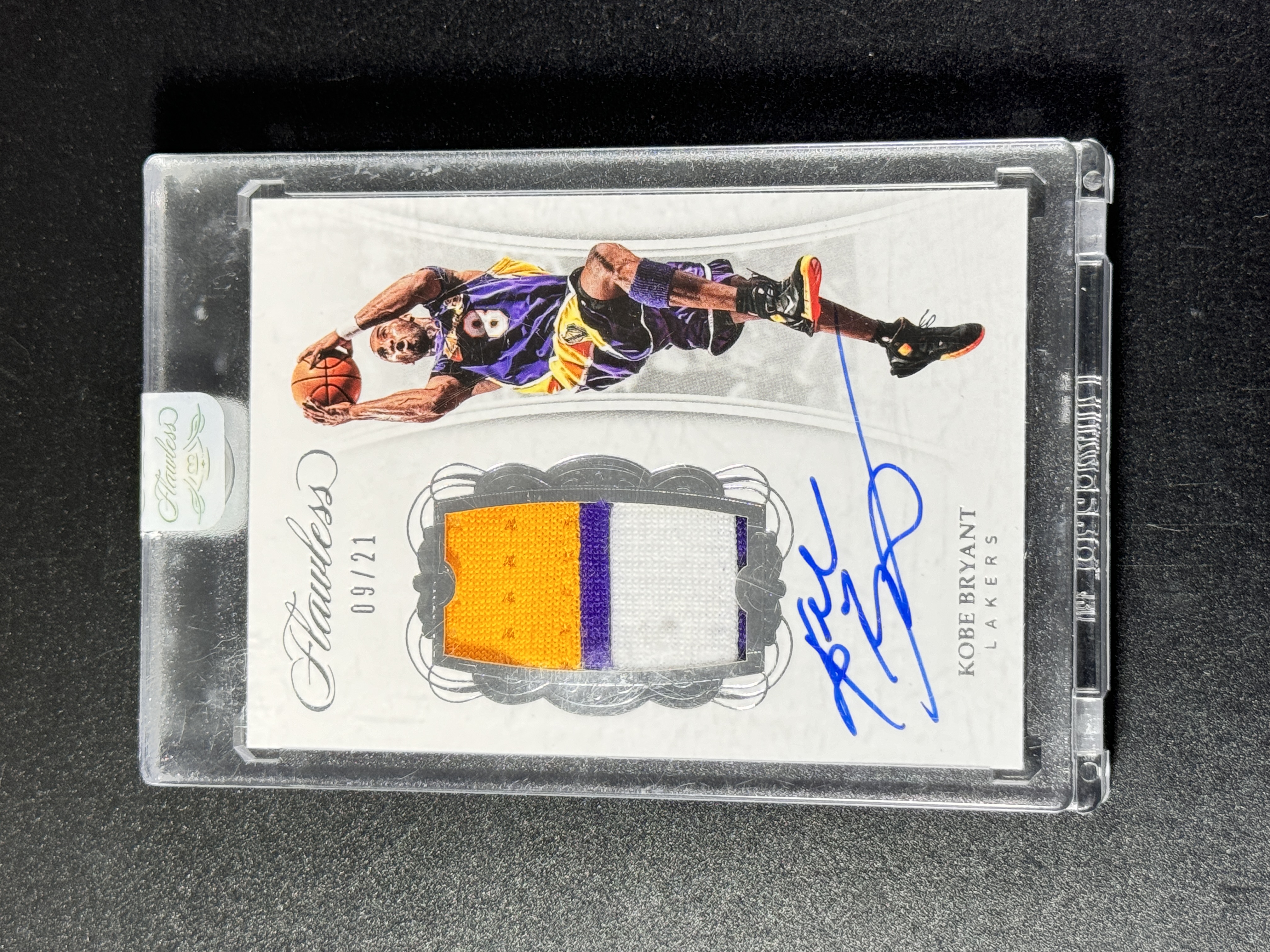 【喷子拍卖】2017-18 panini flawless Kobe Bryant 手提 洛杉矶湖人 科比 布莱恩图 patch 签字 21编 ...