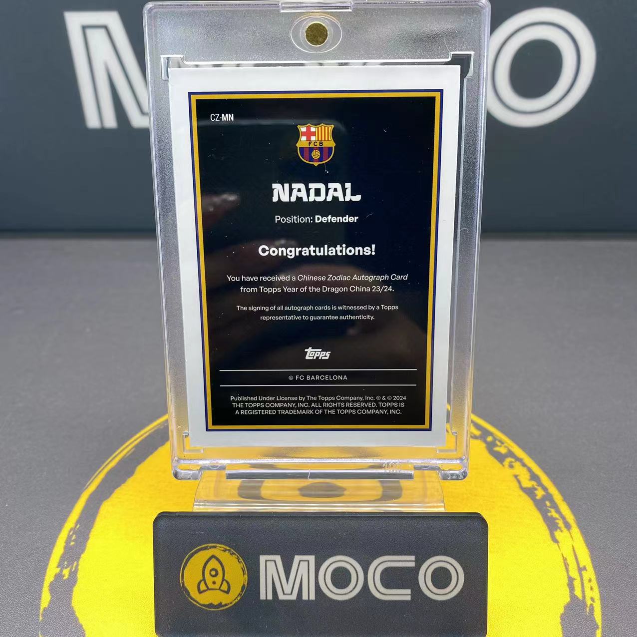 2024 Topps FC Barcelona Miguel Ángel Nadal 【MOCO拍卖】巴萨龙队盒 中国限定 巴塞罗那 安赫尔 ...