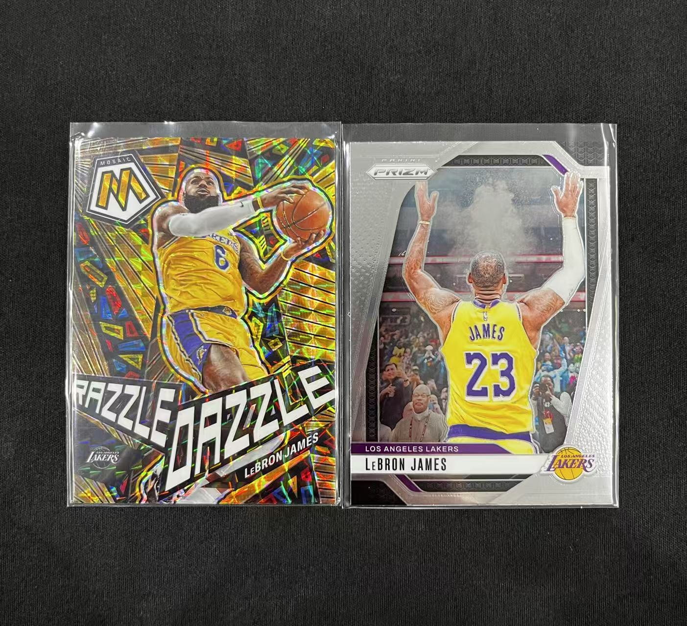 【长安代卖 截标预付80%】2023-24 24-25 Panini Prizm Mosaic 马赛克 PZ 湖人 勒布朗詹姆斯 Lebron Jaems 抛镁粉Base Razzle ...