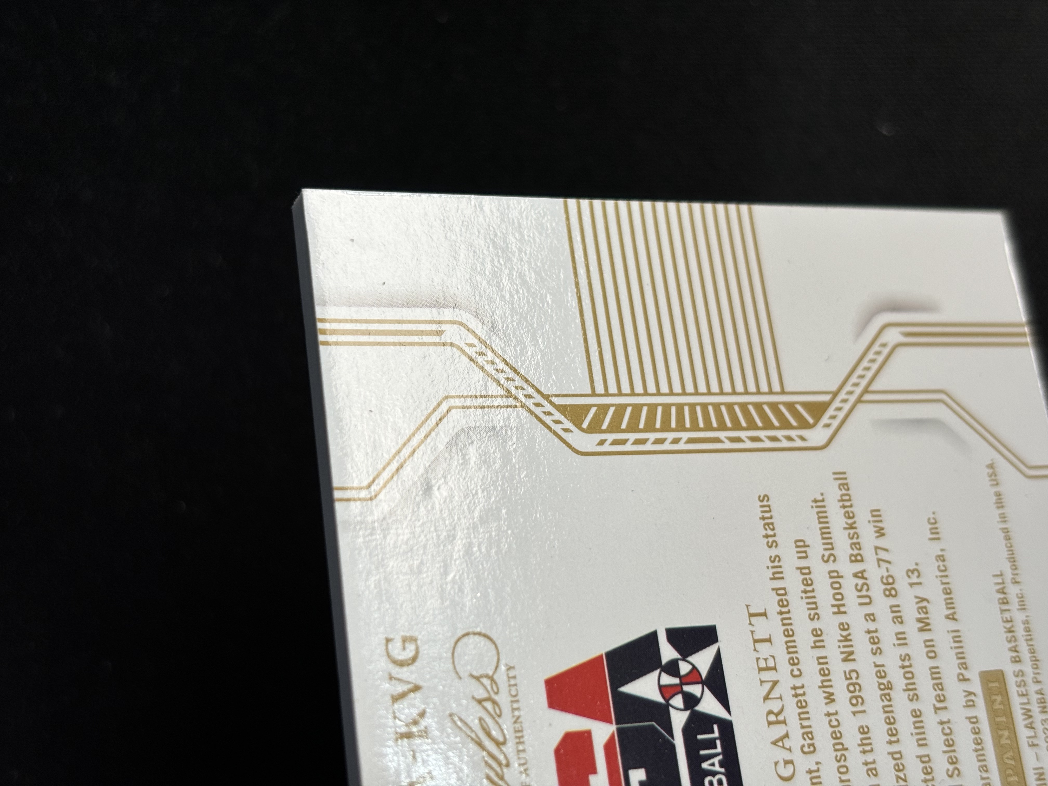 2022-23 Panini Flawless Kevin Garnett 手提 美国梦之队 凯文 加内特 狼王 /25编 卡签 签字 传奇 ...