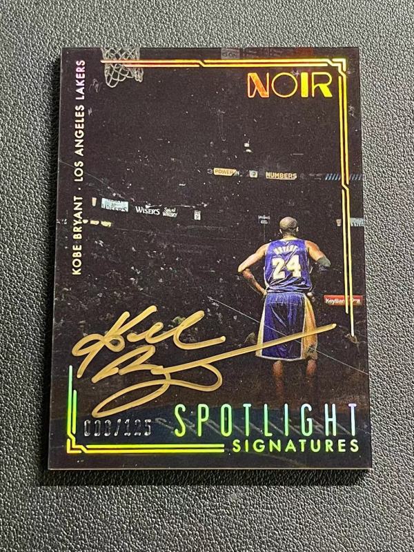 【超新星精品】2016 17 Panini Noir Kobe Bryant 诺尔 湖人 科比 布莱恩特 8 125编 8号球衣同背编 聚光灯