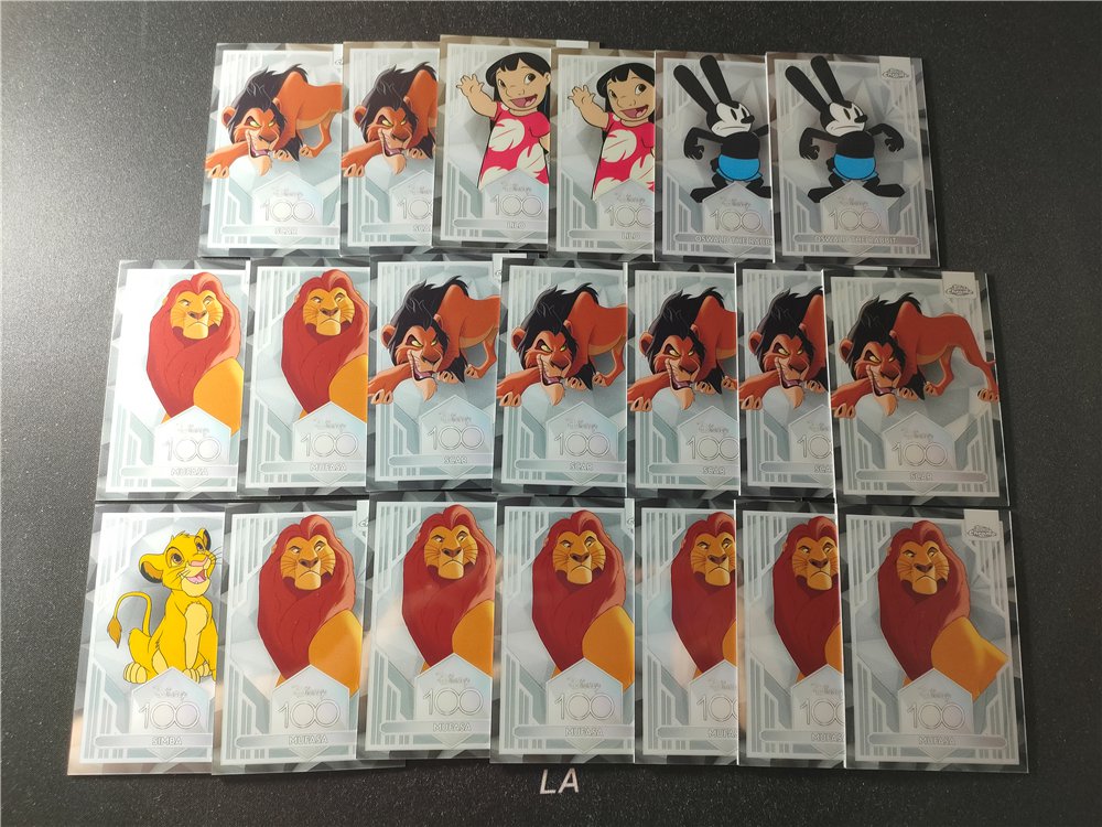 【LA拍卖】2023 Topps Chrome Disney TC迪士尼100周年 幸运兔子奥斯华 莉萝 刀疤 辛巴 木法沙 Base 20张 ...