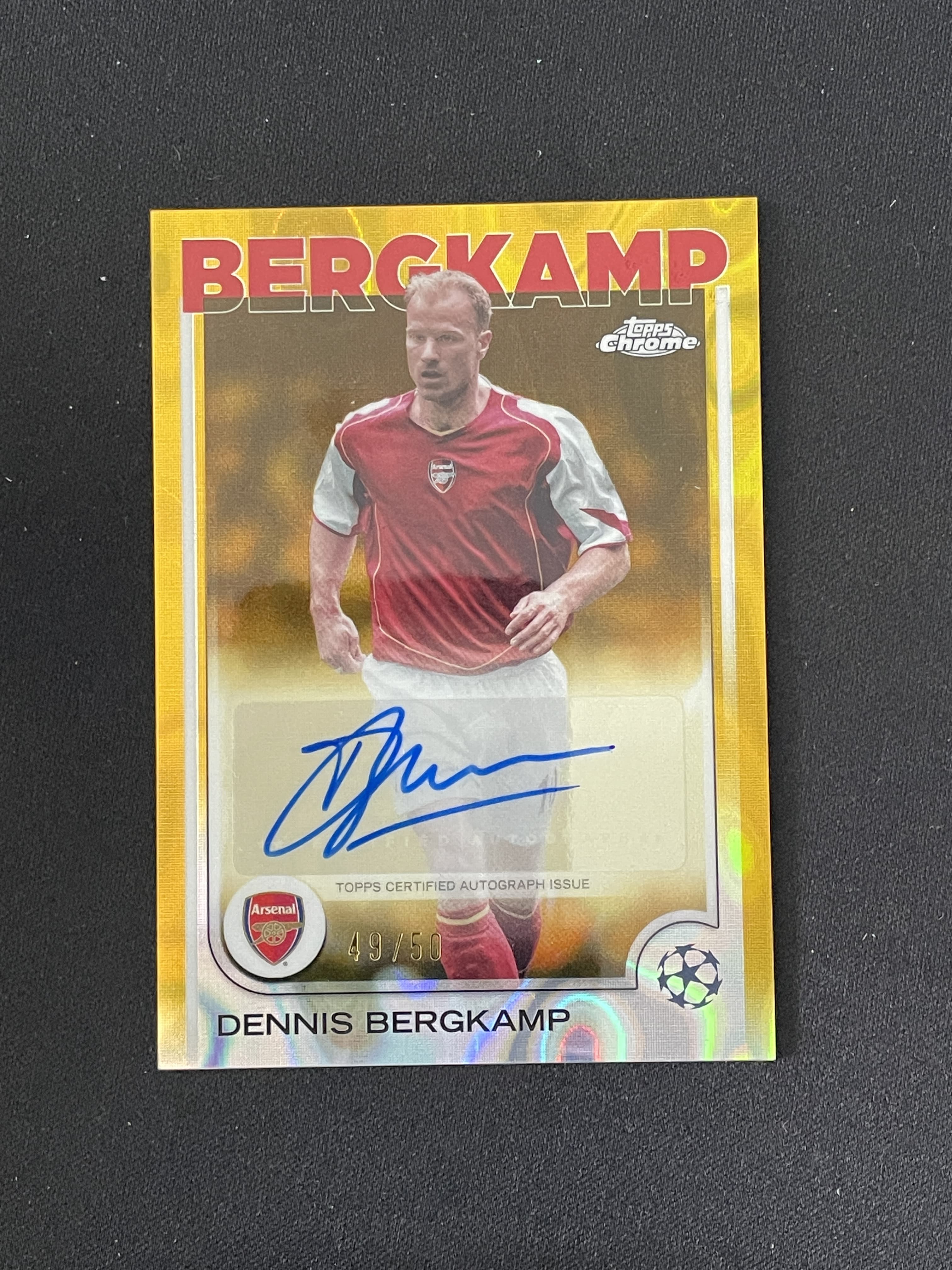 【南昌NOVA】2024-25 Topps Chrome Dennis Bergkamp 欧战 欧冠 阿森纳 冰王子 丹尼斯 博格坎普 金熔岩 ...