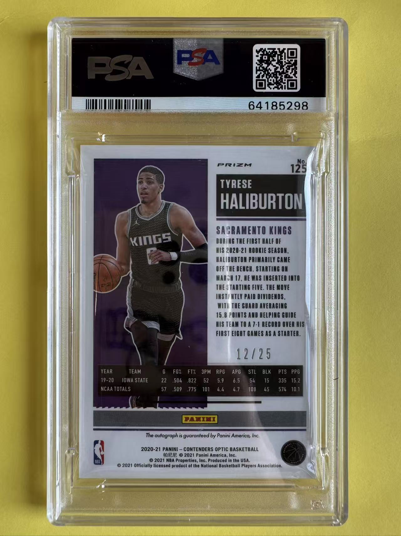 2020-21 Panini Contenders Optic Tyrese Haliburton 哈利伯顿 哈里伯顿 新秀RC 国王队 球票 ...