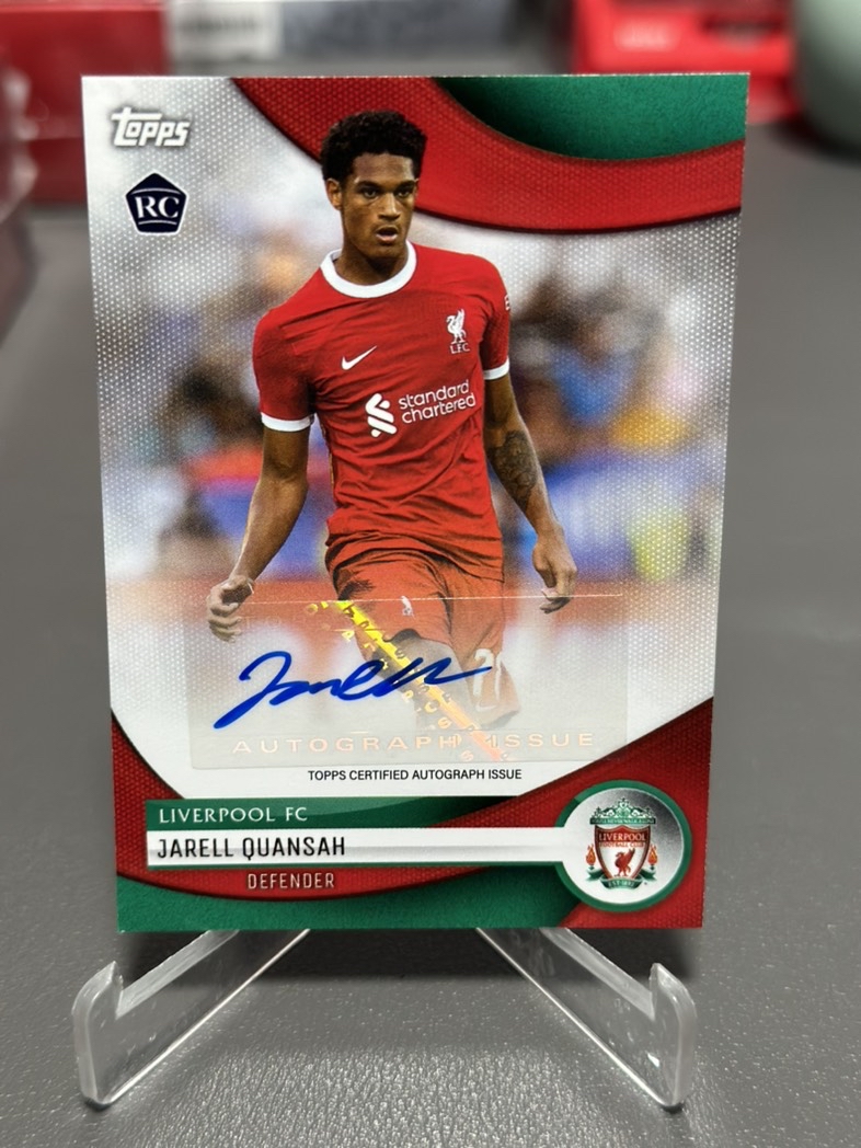 2023-24 Topps 最新利物浦队盒 Jarell Quansah RC Kacey拍卖 英格兰利物浦超级新秀！夸安萨 首版新秀签！全网 ...