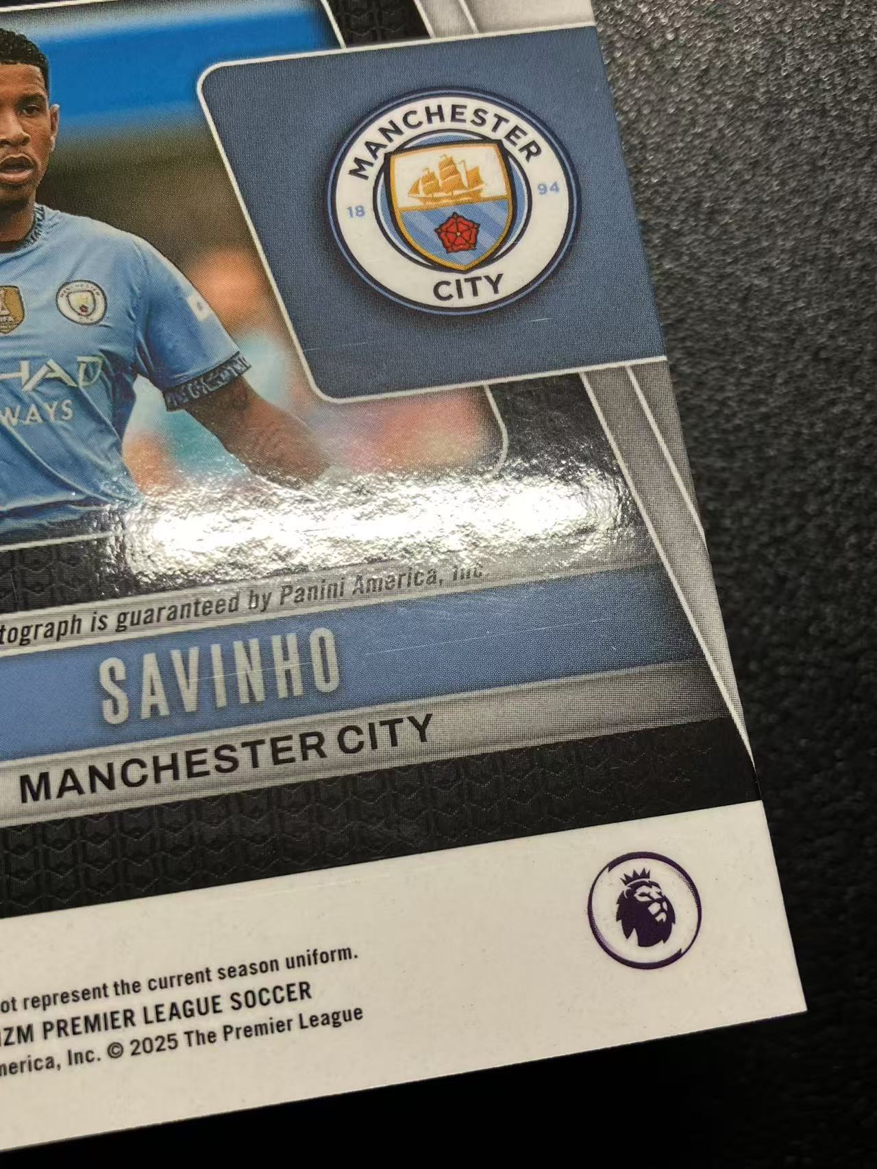 2024-25 Panini Prizm Savinho 英超PZ系列 萨维尼奥 签字 完美签 曼城 赫罗纳 巴西 强力边锋 卡品如图 B190 卡淘