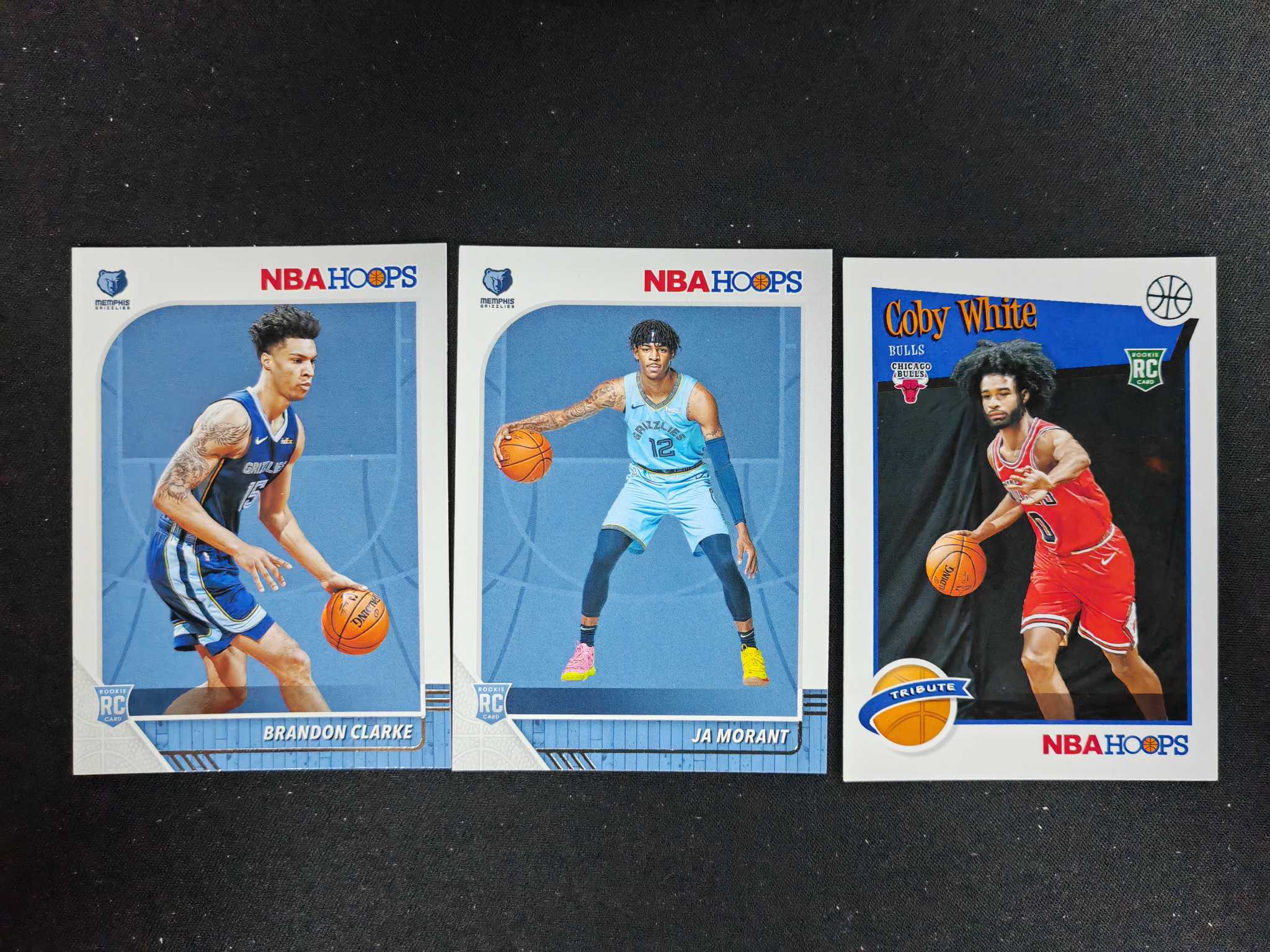 2019-20 Panini NBA Hoops Ja Morant RC SC球星卡 新秀 莫兰特 科比怀特 克拉克 卡品如图收藏如图（扭 ...