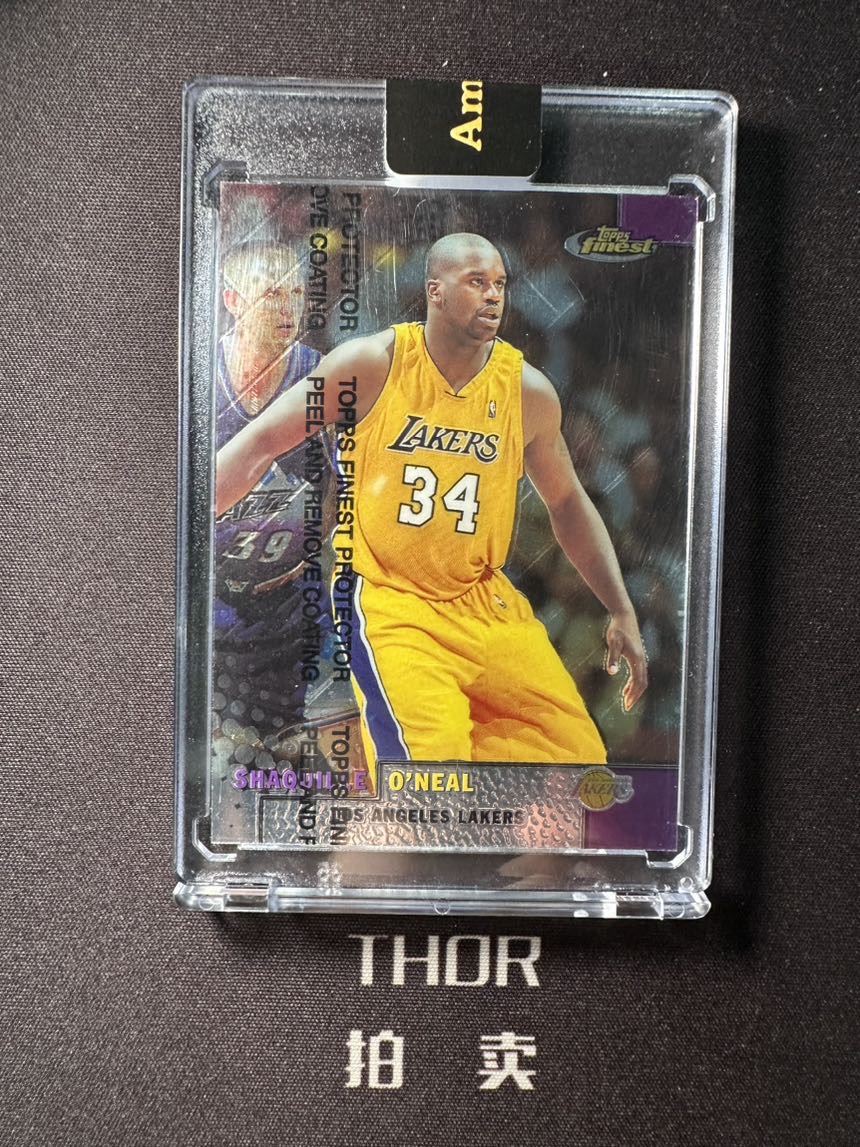 【Thor拍卖 只发顺丰不累计】2000 topps finest shaquille oneal 湖人 奥尼尔 大鲨鱼 特卡 老卡【捷克】38 卡淘