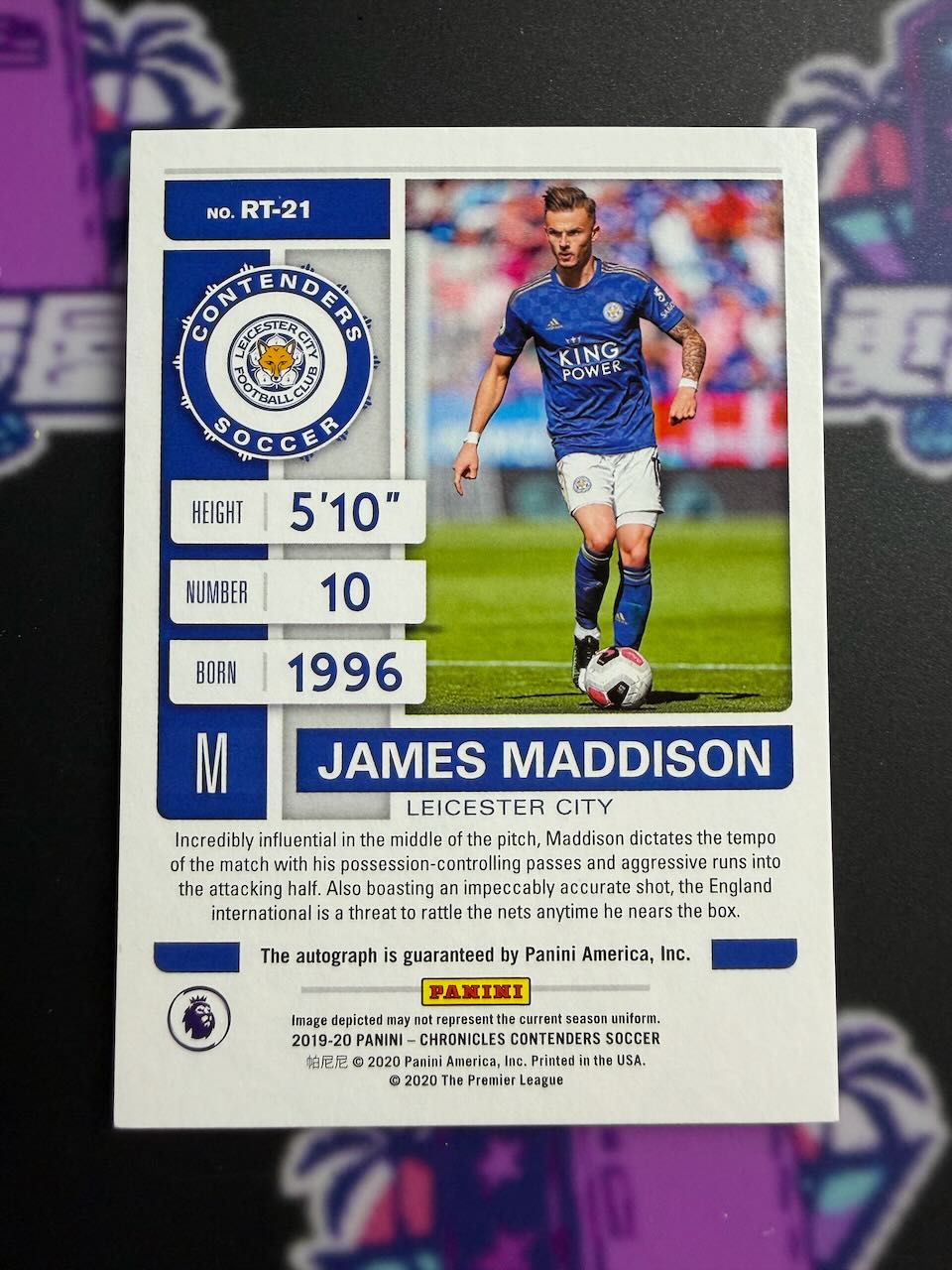 2019-20 Panini Chronicles James Maddison #21「更衣代卖」詹姆斯 麦迪逊 元年 球票 签字 99编 ...