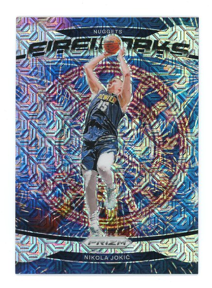 2024-25 Panini Prizm Basketball Nikola Jokic Fireworks Prizms Mojo #'ed ...