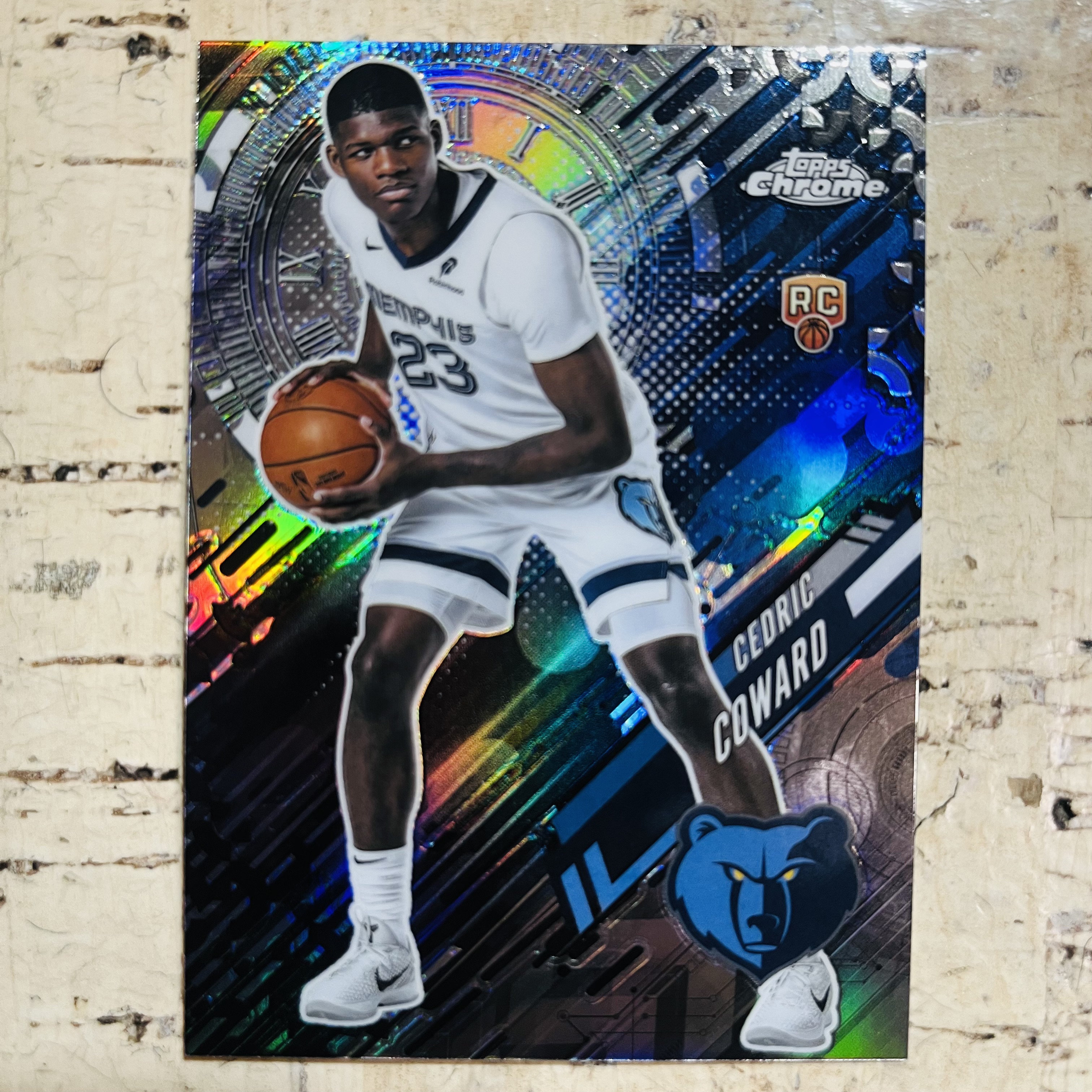 2025-26 Topps Chrome Cedric Coward RC 新秀 灰熊 塞德里克 考沃德 正银折 银折射 关键时刻 go ...