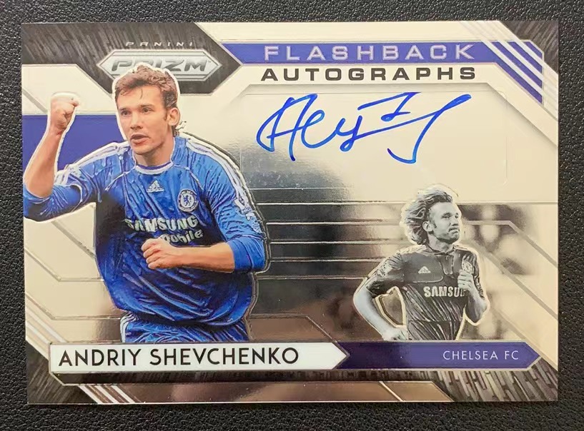 2020-21 Panini Prizm Andriy Shevchenko 切尔西 舍普琴科 舍甫琴科 核弹头 签字卡【大写M】26【超新星 ...
