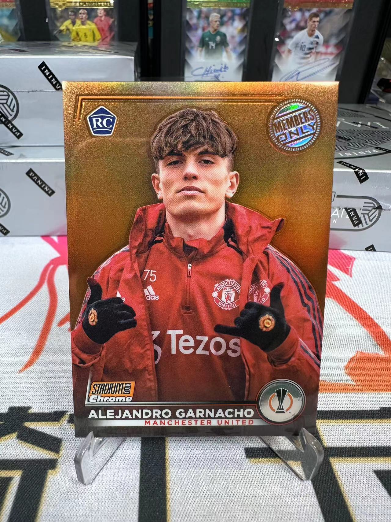 2022-23 Topps Stadium Club Chrome Alejandro Garnacho 欧冠 竞技场 新秀RC 加纳乔 曼联 ...