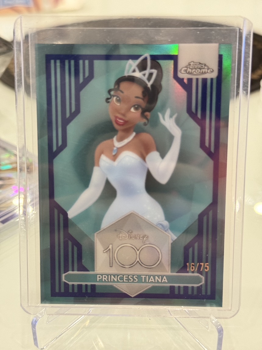 2023 Topps Disney chrome 迪士尼 Princess Tiana RC 公主 缇娅娜 75编 低编 蓝折 100周年 卡淘