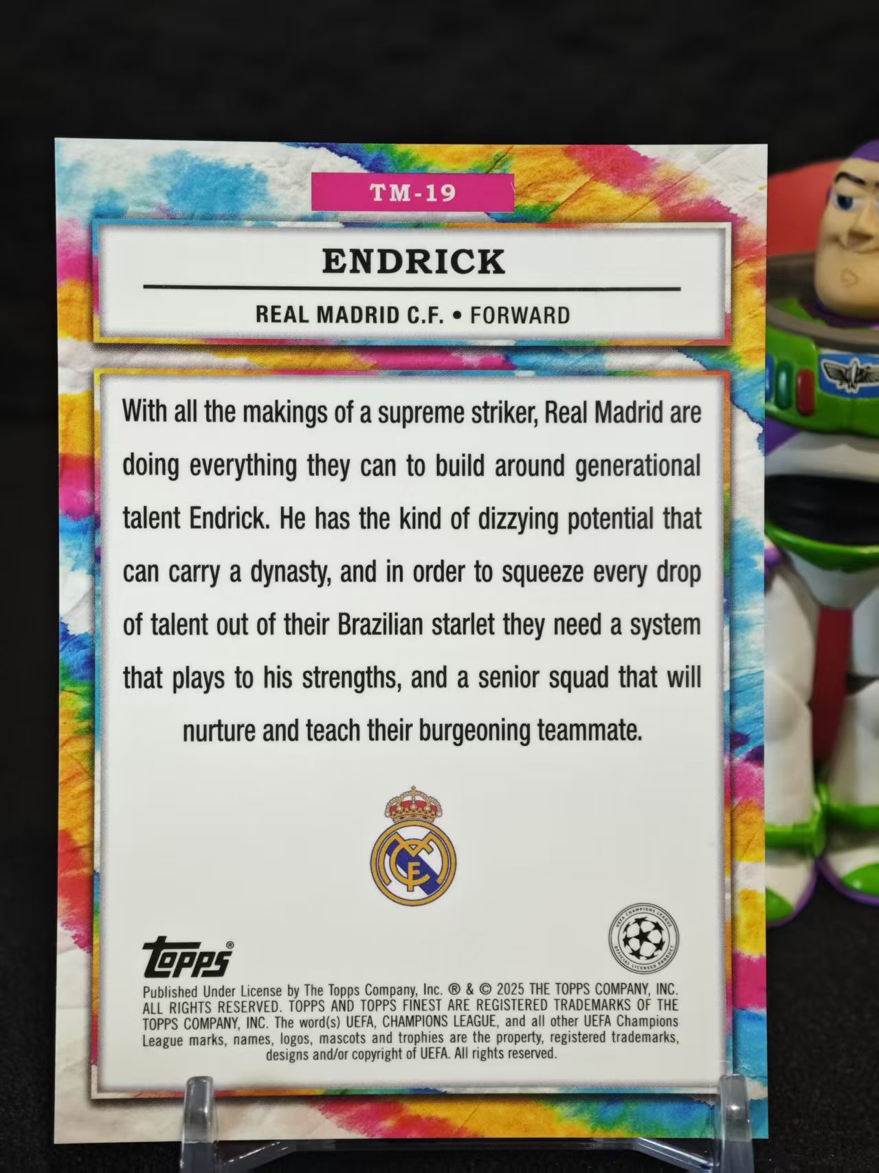 2025 Topps Finest ENDRICK RC 【离谱潮玩】欧冠 欧战 皇马 巴西 恩德里克 新秀 The Man 大佬 特卡 卡品 ...