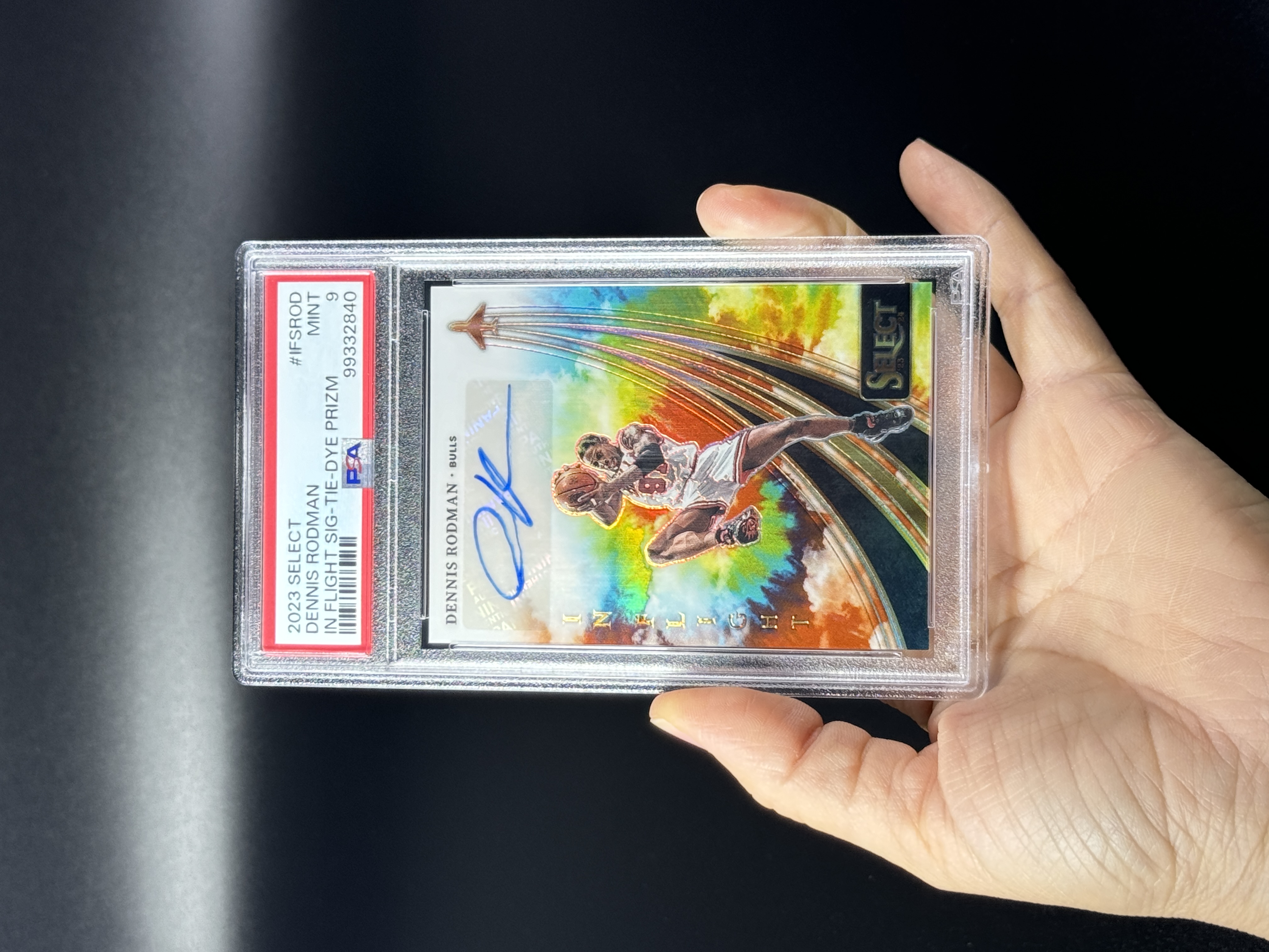 【喷子拍卖】2023-24 panini select Dennis Rodman 芝加哥公牛 大虫 丹尼斯 罗德曼 inflight 飞升 签字 25编 扎染折 超美 选图超帅 PSA9 专 ...