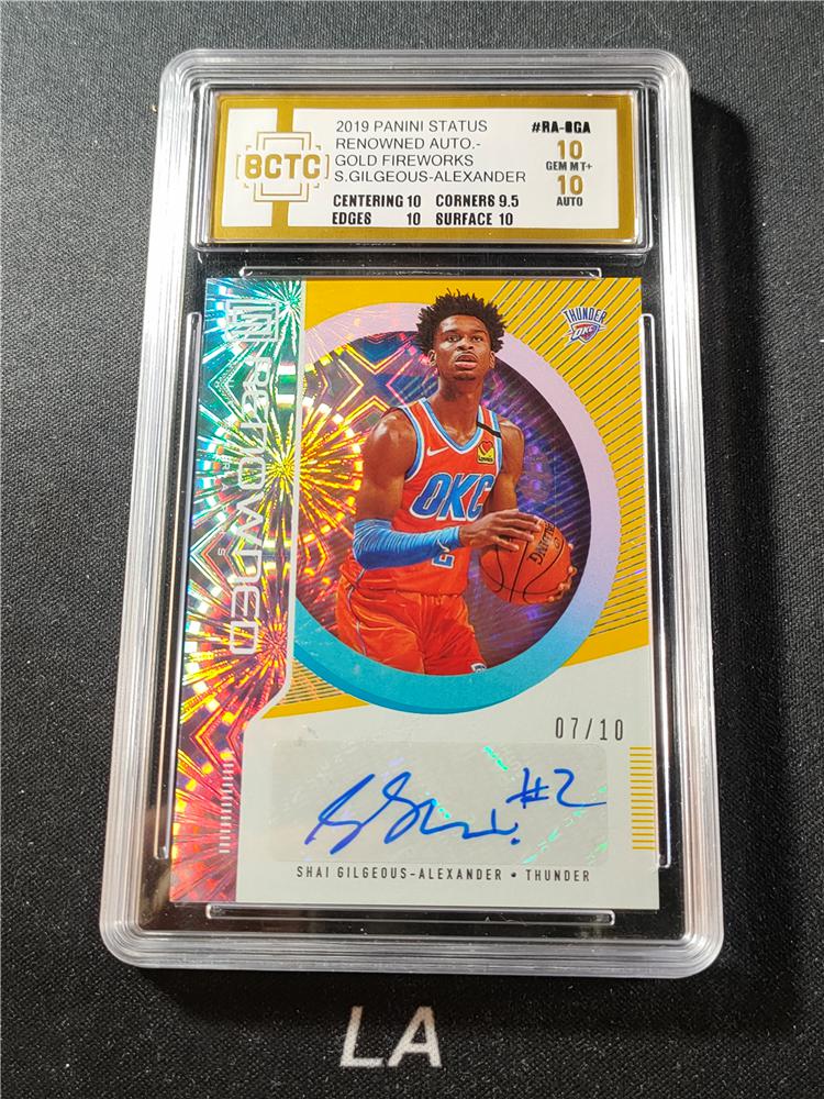 【LA拍卖精品】19-20 Panini Status Shai Gilgeous-Alexander 亚历山大 雷霆核心 快船 SGA 金折 ...