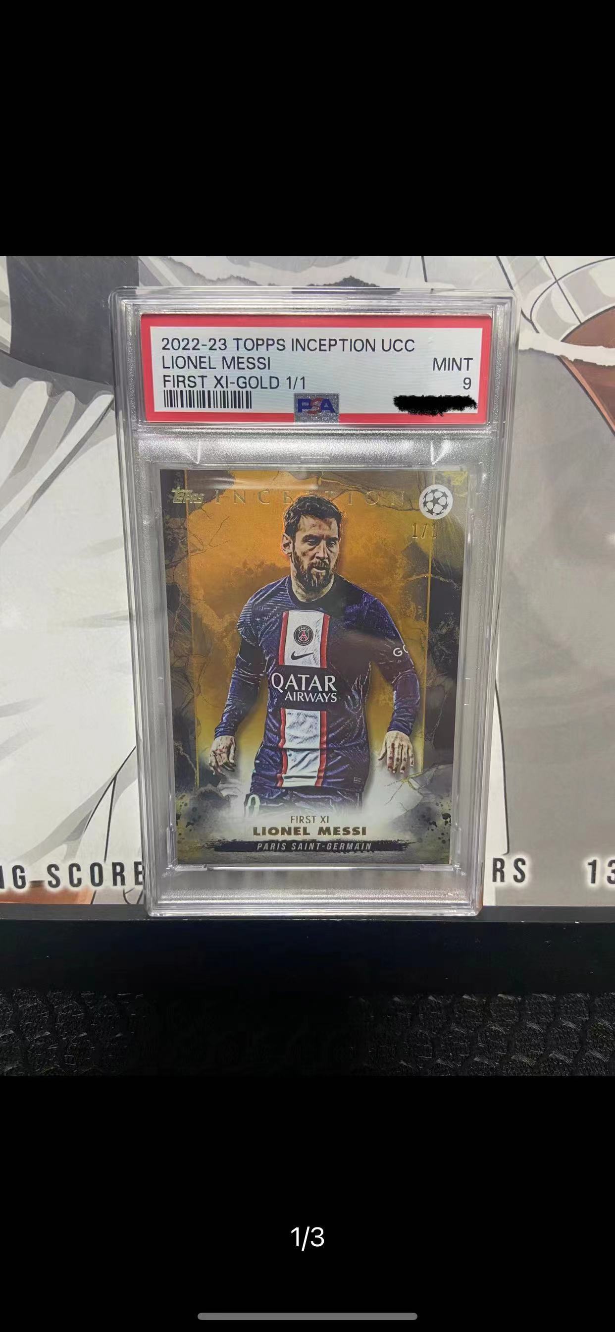 2022-23 Topps Inception Lionel Messi 盗梦空间阿根廷 大巴黎 巴萨迈阿密国际球王梅西爆金1/1编1of1 ...