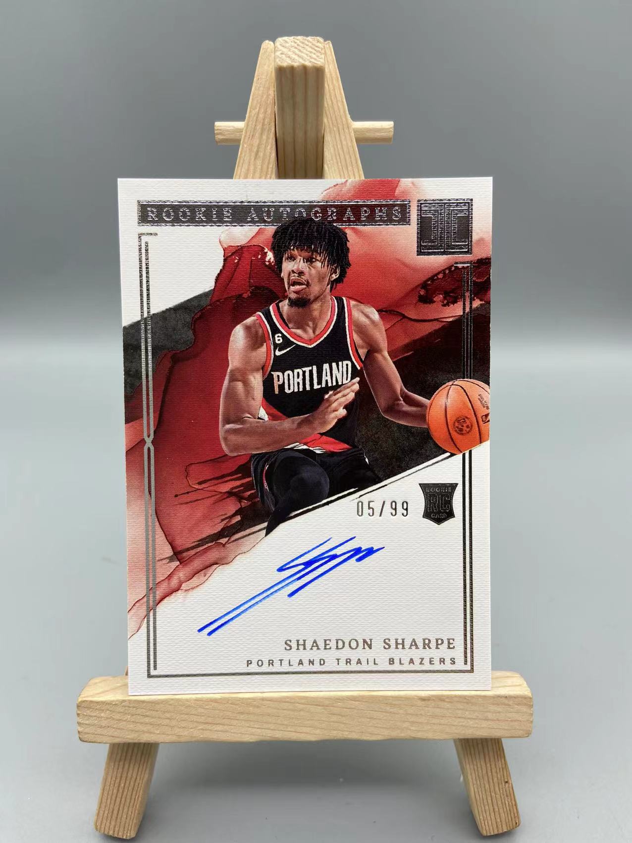 2022-23 Panini Impeccable Shaedon Sharpe 【舒克卡社】小真金 开拓者 新秀RC 谢登夏普 新秀签字 卡 ...