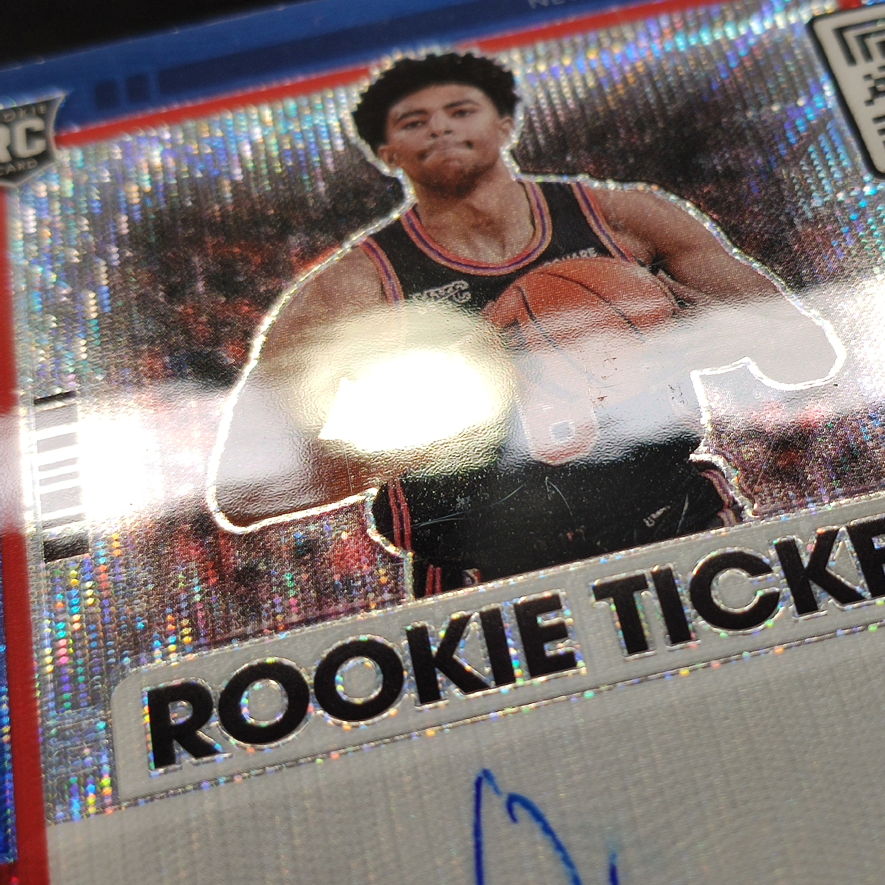 【大腿代卖】Quentin Grimes 格莱姆斯 格兰姆斯 2021-22 Contenders Optic 球票 RC新秀 签字 卡签 红波纹折射 尼克斯/瑕疵见详图/5723黄彼德 ...