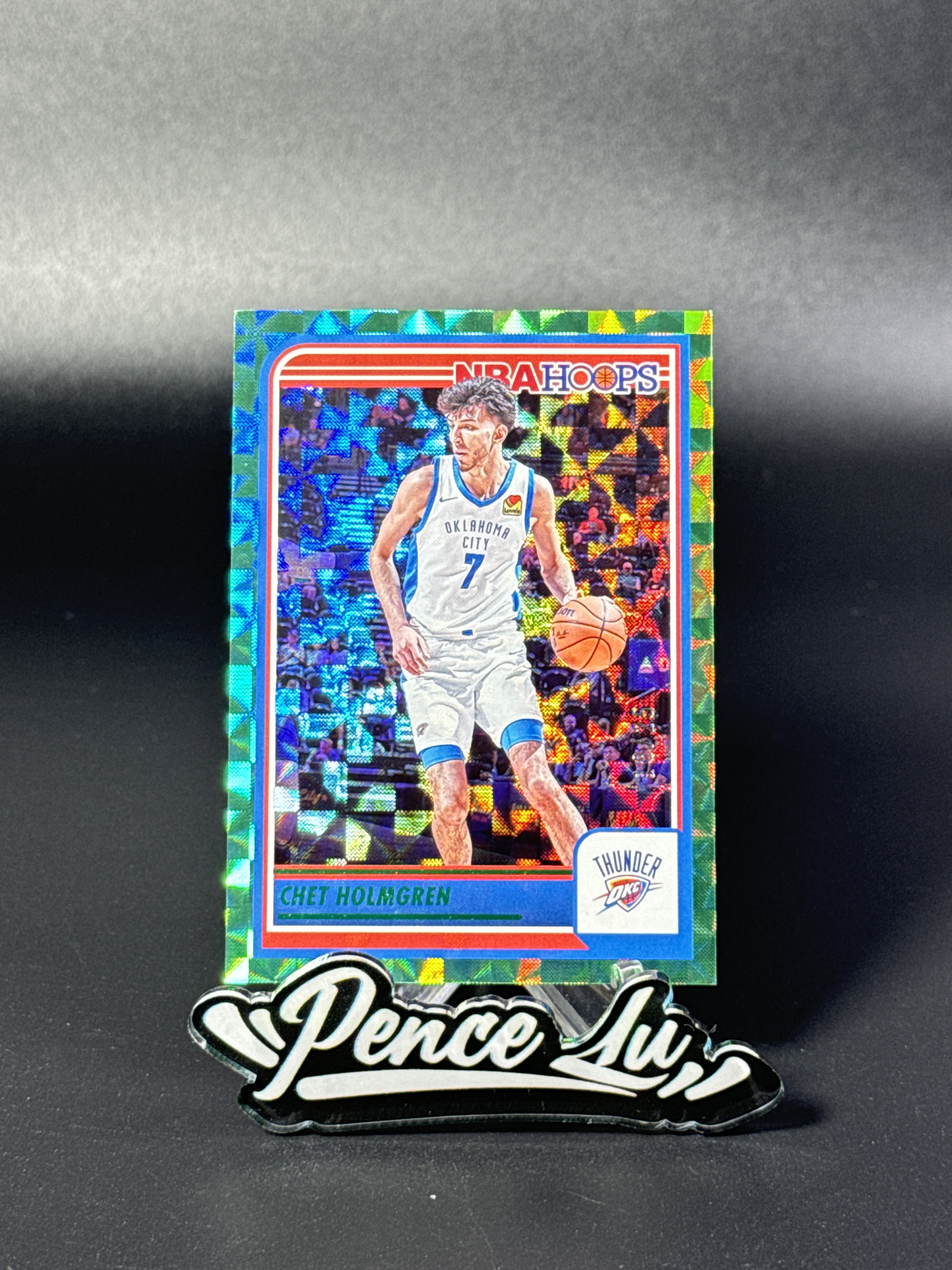 【喷子拍卖】2023-24 Panini Hoops Chet Holmgren 俄克拉荷马雷霆 切特 霍姆格伦 绿折 超美折射 25编 专收 ...