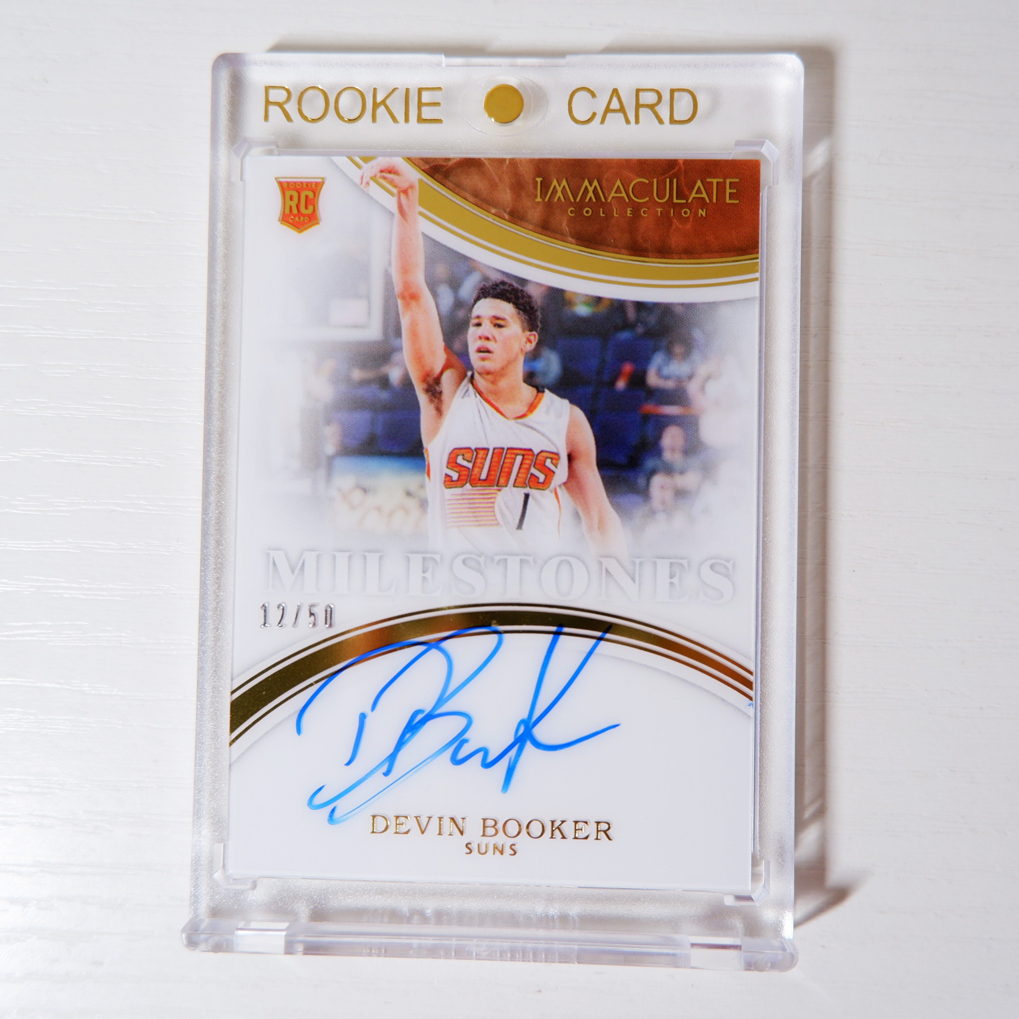 2015-16 Panini Immaculate Devin Booker RC 【小町拍卖】德文 布克 太阳 新秀 美国队 50编 里程碑 ...