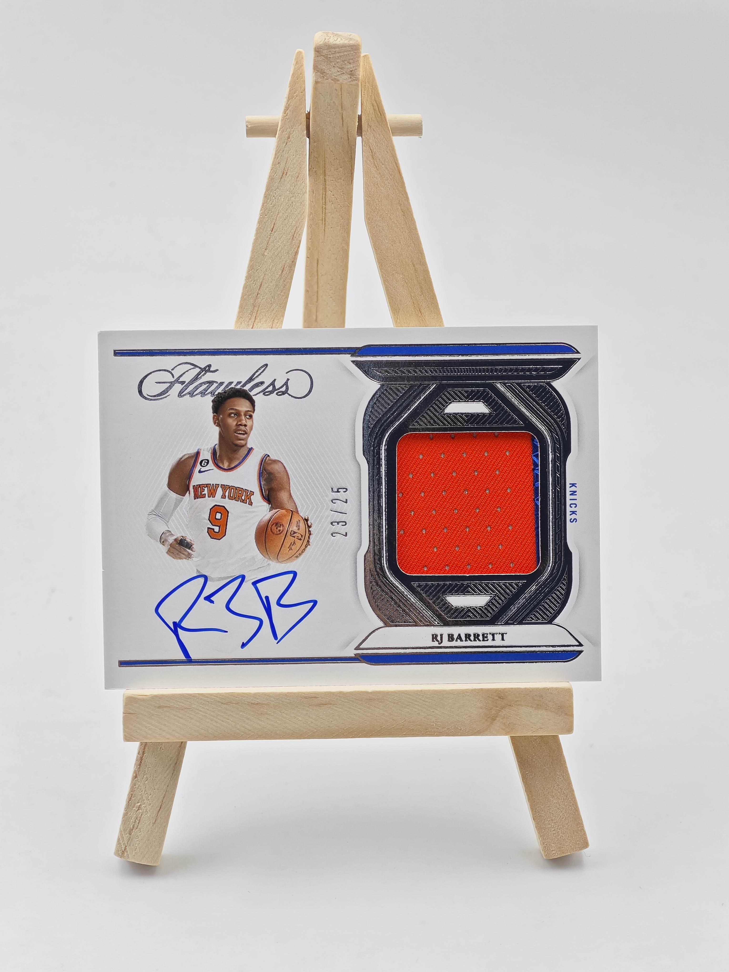 2022-23 Panini Flawless R.J. Barrett 【QM拍卖】rj 巴雷特 rjb 25编 签字 卡签 球衣物料 落场 ...