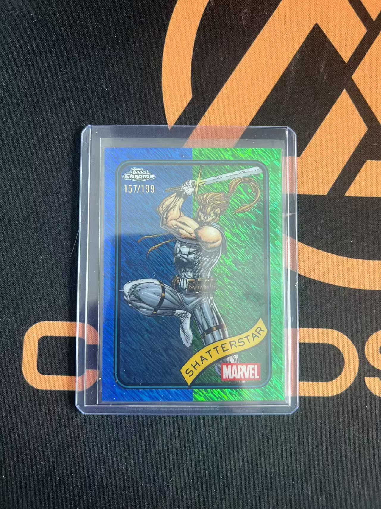 2025 Topps Marvel (MCU) 碎星 【卡匠预付】漫威 Marvel 碎星 蓝绿shimmer折 蓝绿雨点折 157/199编 ...
