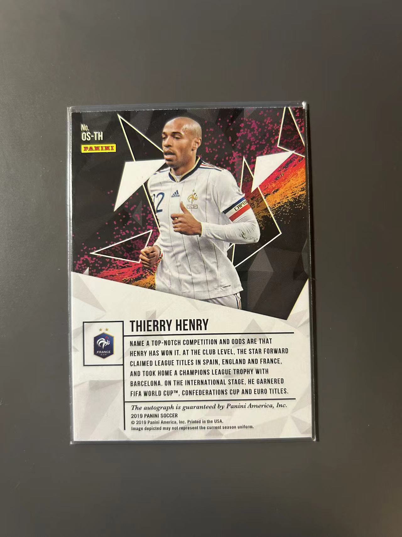 2022 Panini Immaculate Thierry Henry 【灰灰代拍】imm 亨利 插入 签字 卡签 大比例 阿森纳 法国 枪 ...