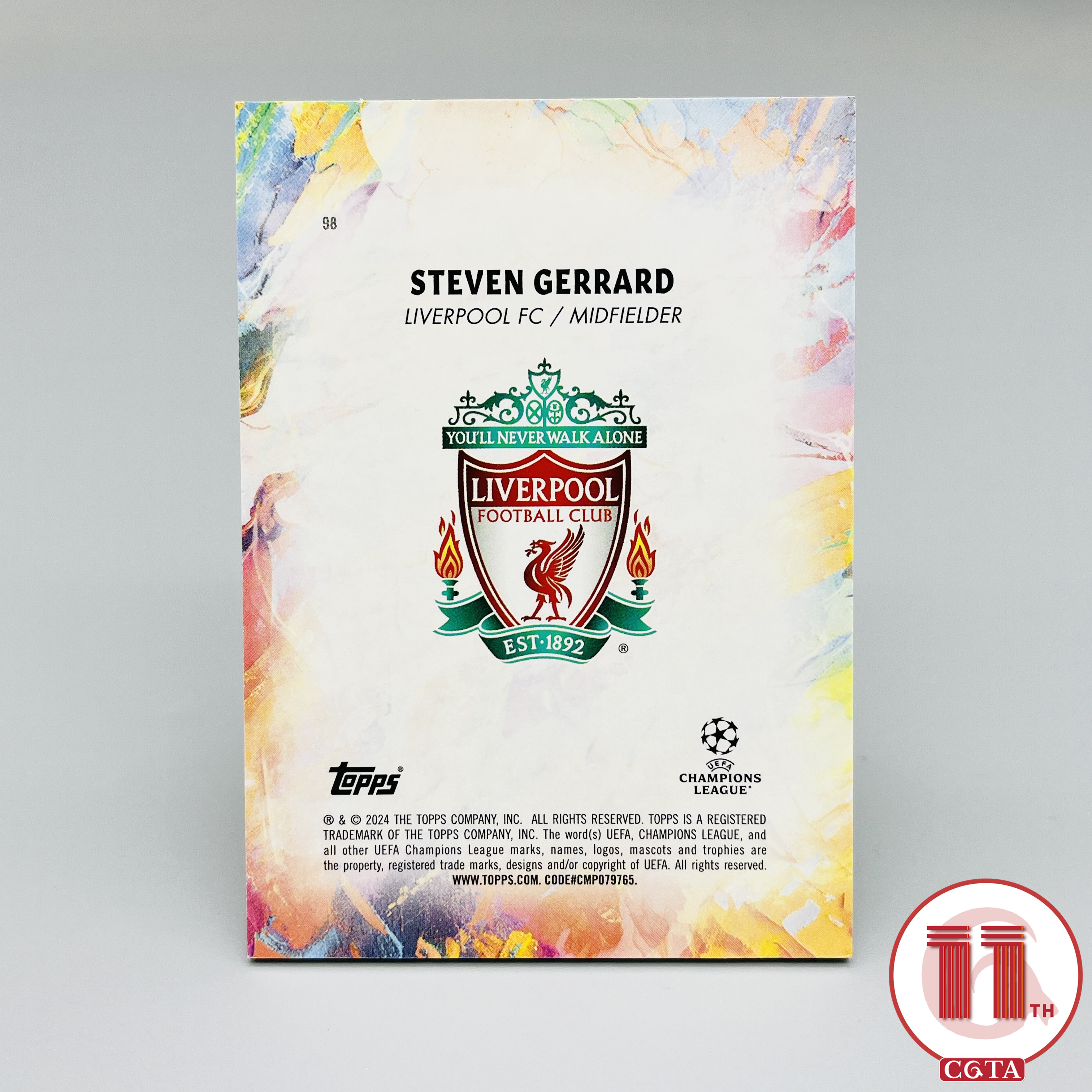【CGTA越秀山】2023-24 Topps 欧冠Inception盗梦空间 利物浦 杰拉德 普卡base #98 英格兰 Steven ...