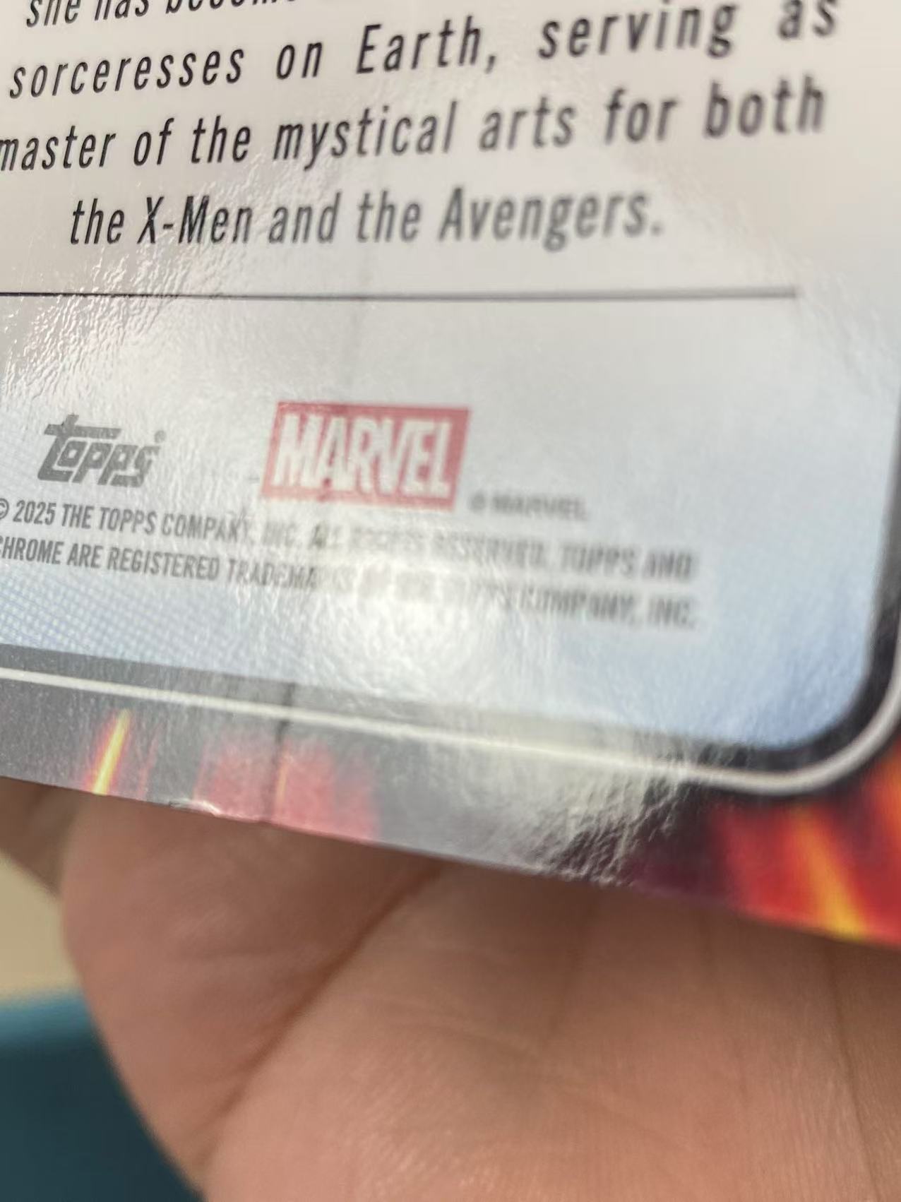 2025 Topps Marvel (MCU) Chrome 漫威 TC 红钢铁侠折 限编001/100 首编 绯红女巫 收藏专收 卡品细节图 ...