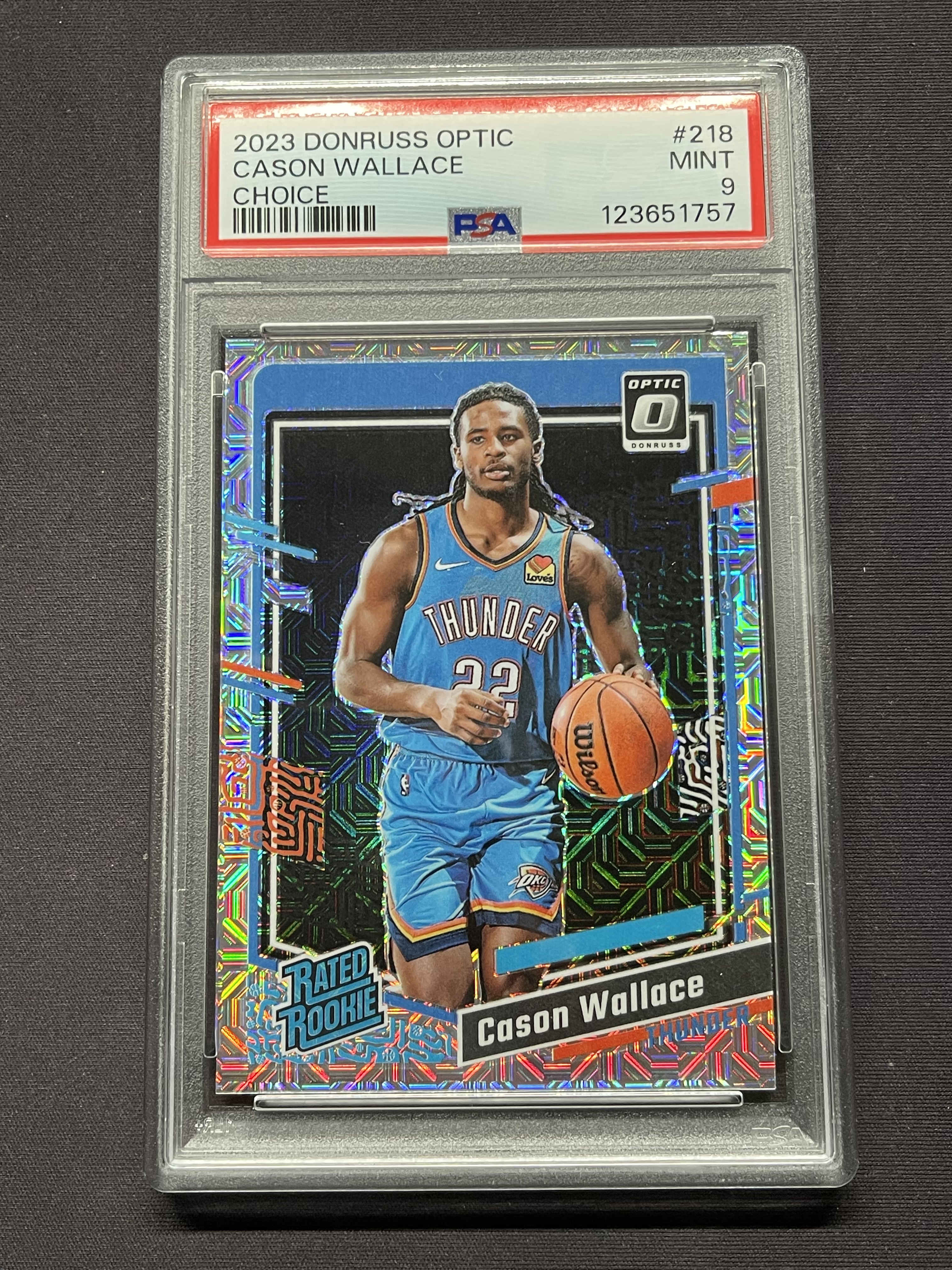 2023-24 Panini Donruss Optic Cason Wallace RC 雷霆 卡森华莱士 新秀 折射 mojo折 ...