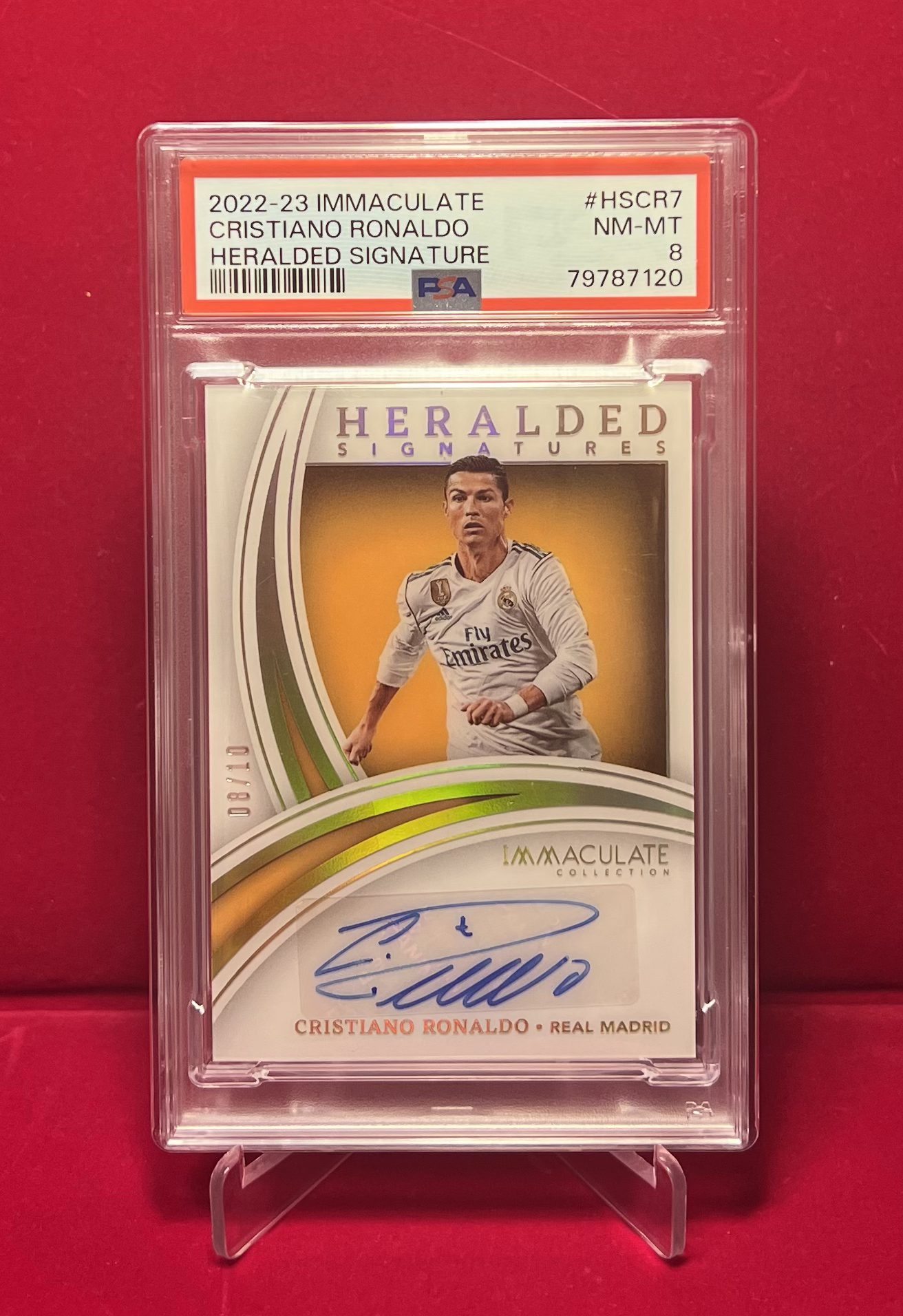 1st 2022-23 Panini Immaculate CR7 08/10 auto and 2nd 2022-23 Topps ...