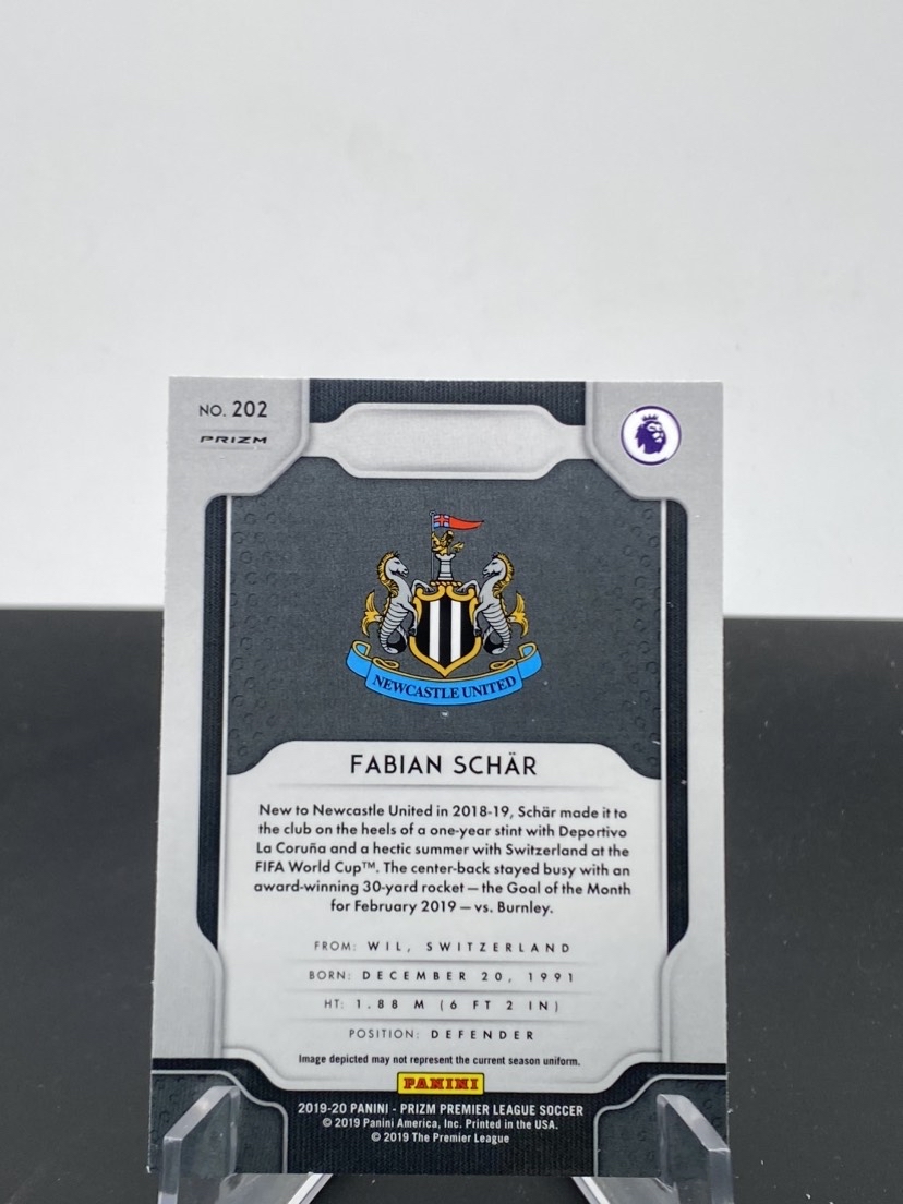 2019-20 Panini Prizm Fabian Schar 【AG拍卖】法比安 舍尔 纽卡斯尔 英超pz 元年 棱镜折 银折 收藏必备 ...