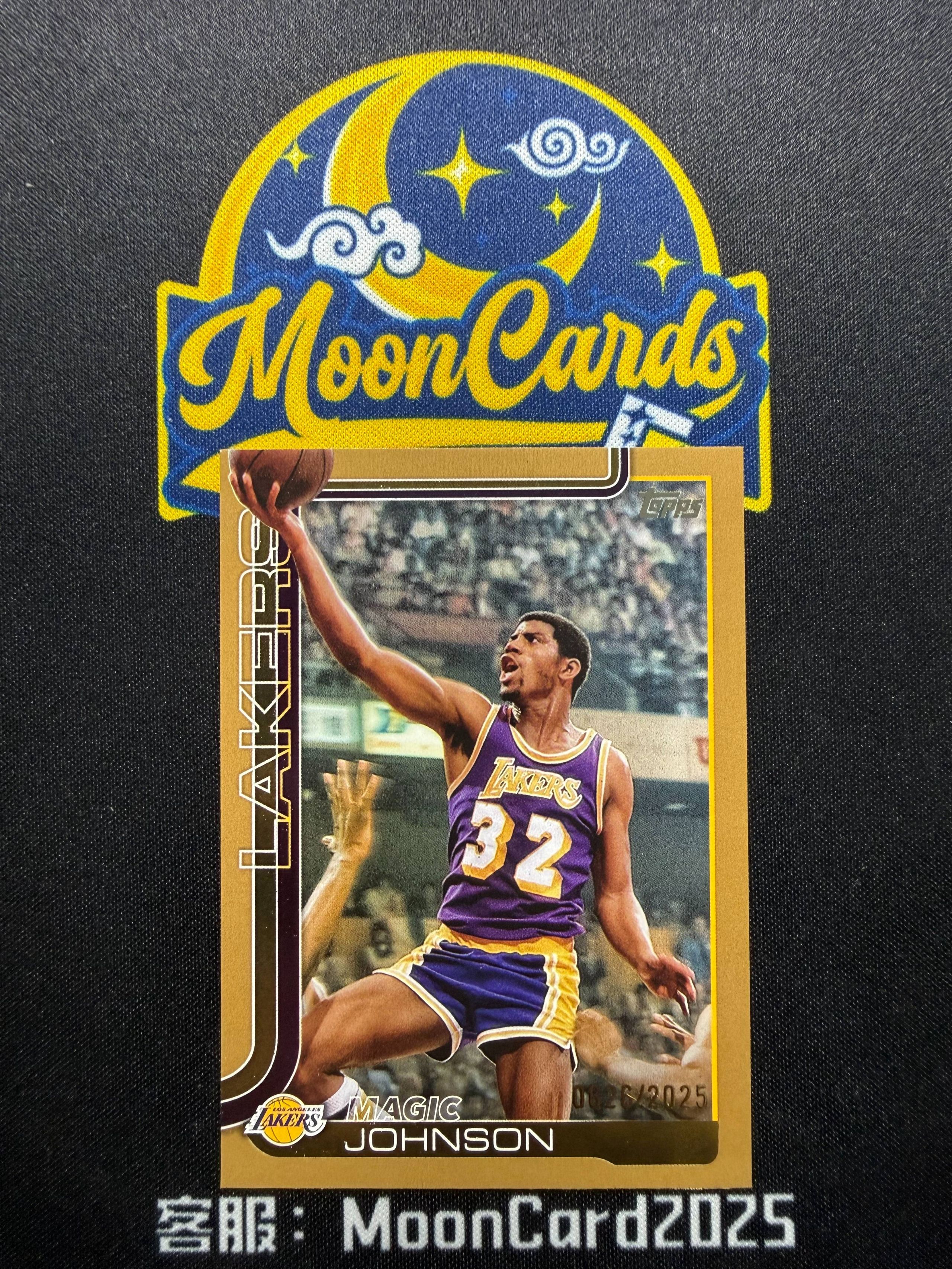 【梦卡拍卖】2025 topps FLAGSHIP MAGIC JOHNSON 魔术师 约翰逊 2025编 棕平行 细节如图 #Ci# 三金小舅 卡淘