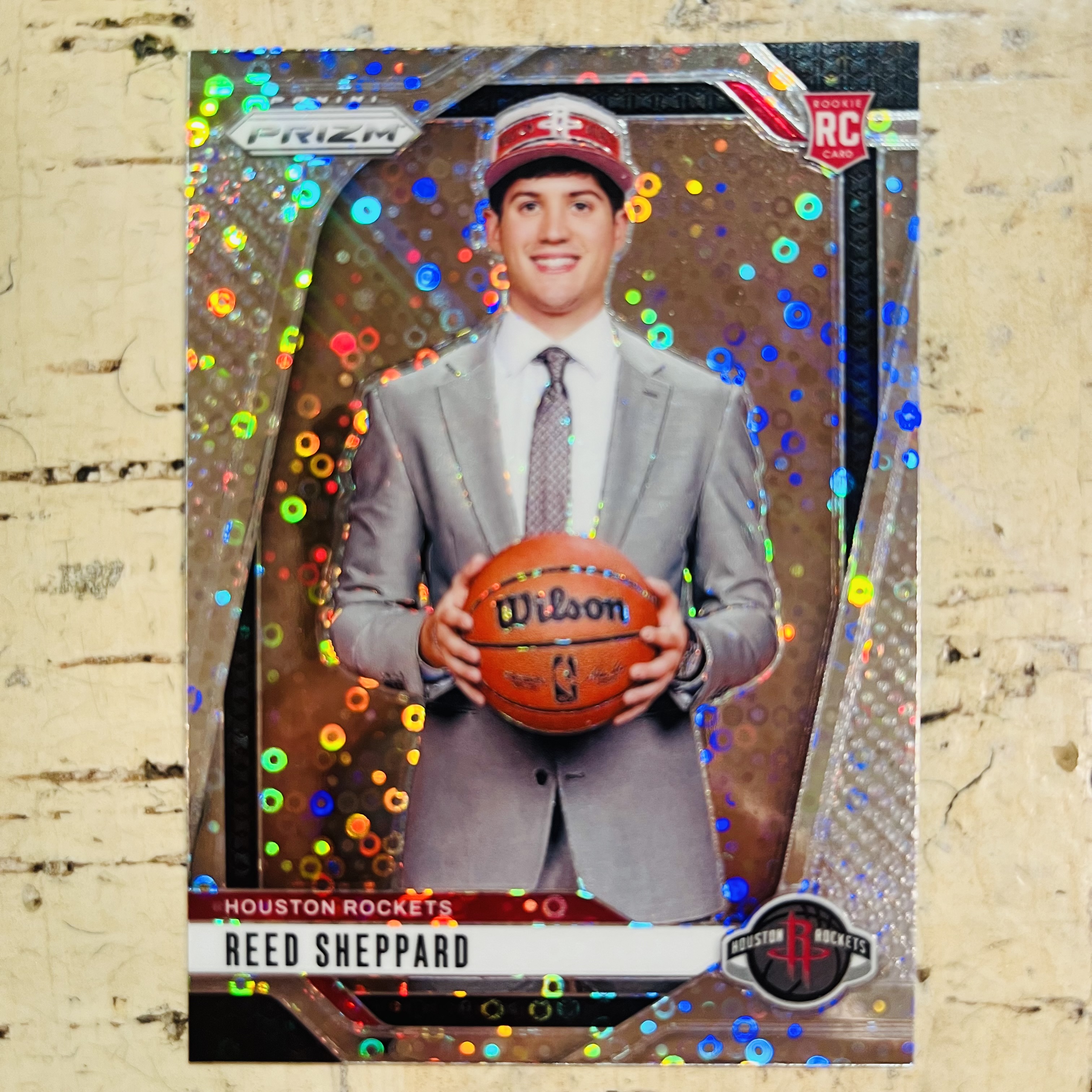 2024-25 Panini Prizm Reed Sheppard RC 新秀 火箭 谢泼德 银泡泡折 disco折 选秀夜 定妆照 变化 ...